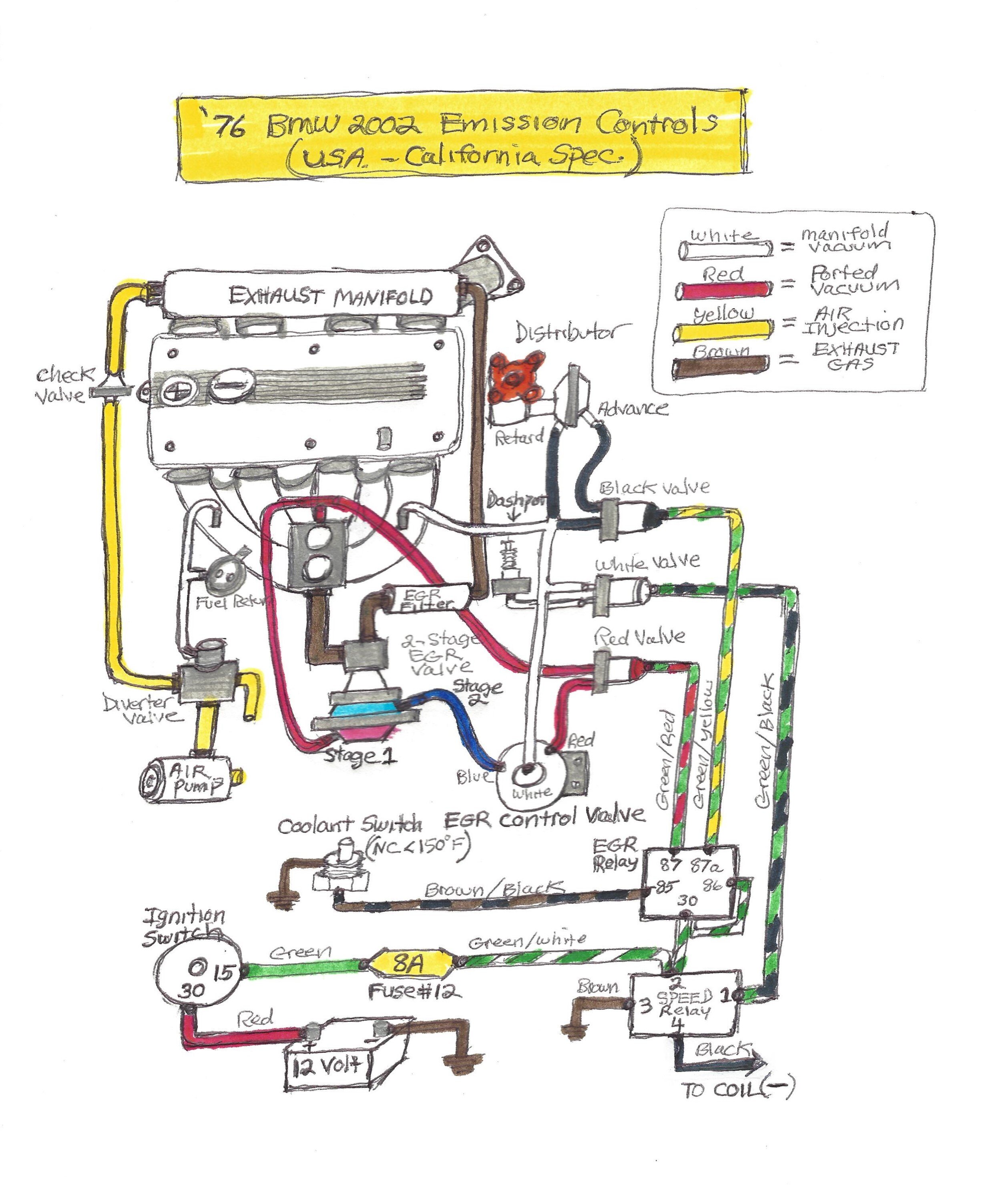 2002 engine bay mess - is there a map of hoses and wiring? |﻿ BMW 2002 ...