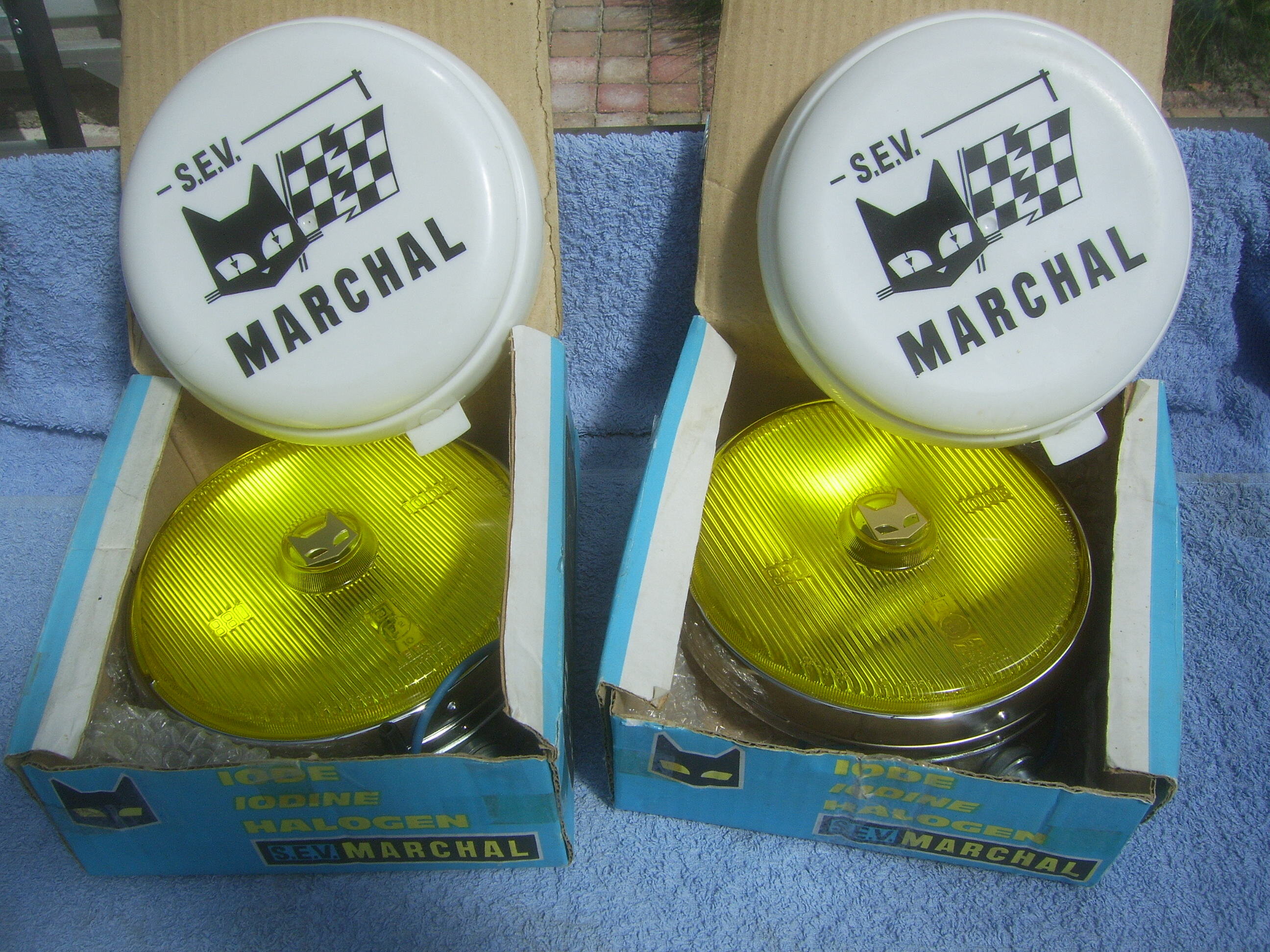 FS: NOS Marchal Fog Lights + NOS Covers |﻿ Electrical and Ignition