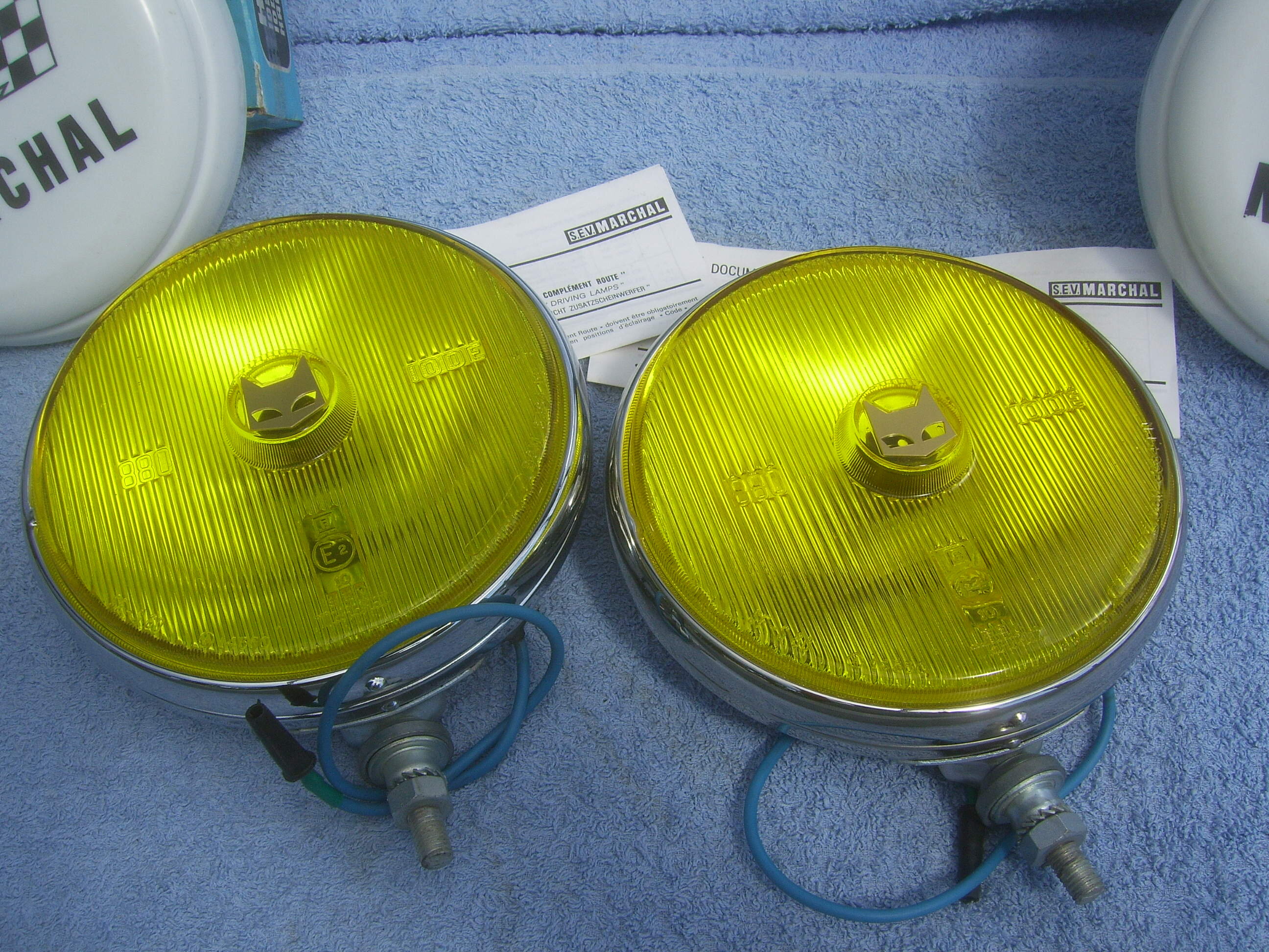 FS: NOS Marchal Fog Lights + NOS Covers |﻿ Electrical and Ignition