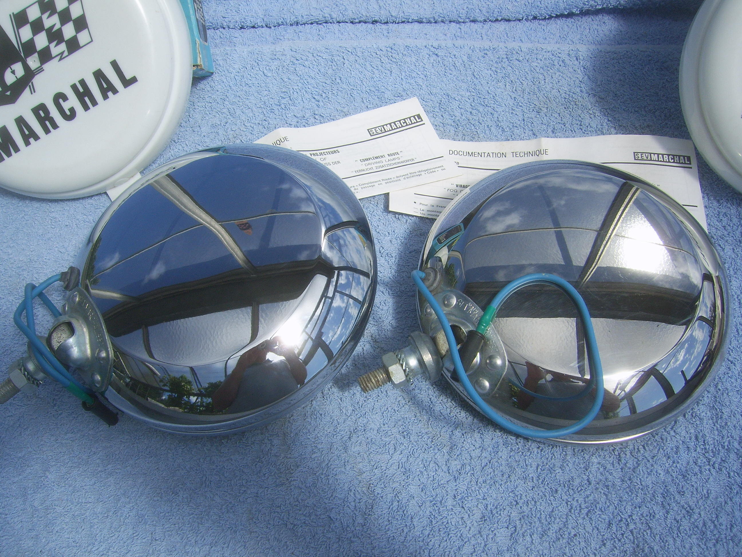 FS: NOS Marchal Fog Lights + NOS Covers |﻿ Electrical and Ignition