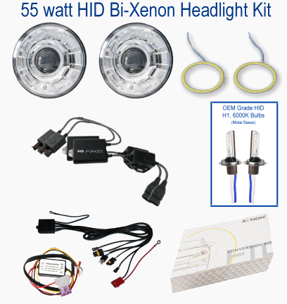 7" Round High-Quality HID Headlight Kit - Group Buy |﻿ Electrical and ...