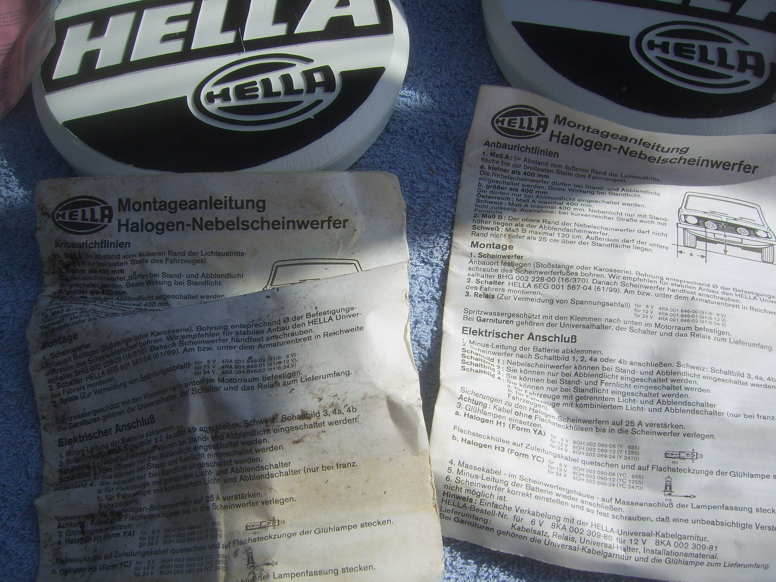 FS: NIB Hella 160 Clear Fog Lights + NOS Covers - Electrical and ...