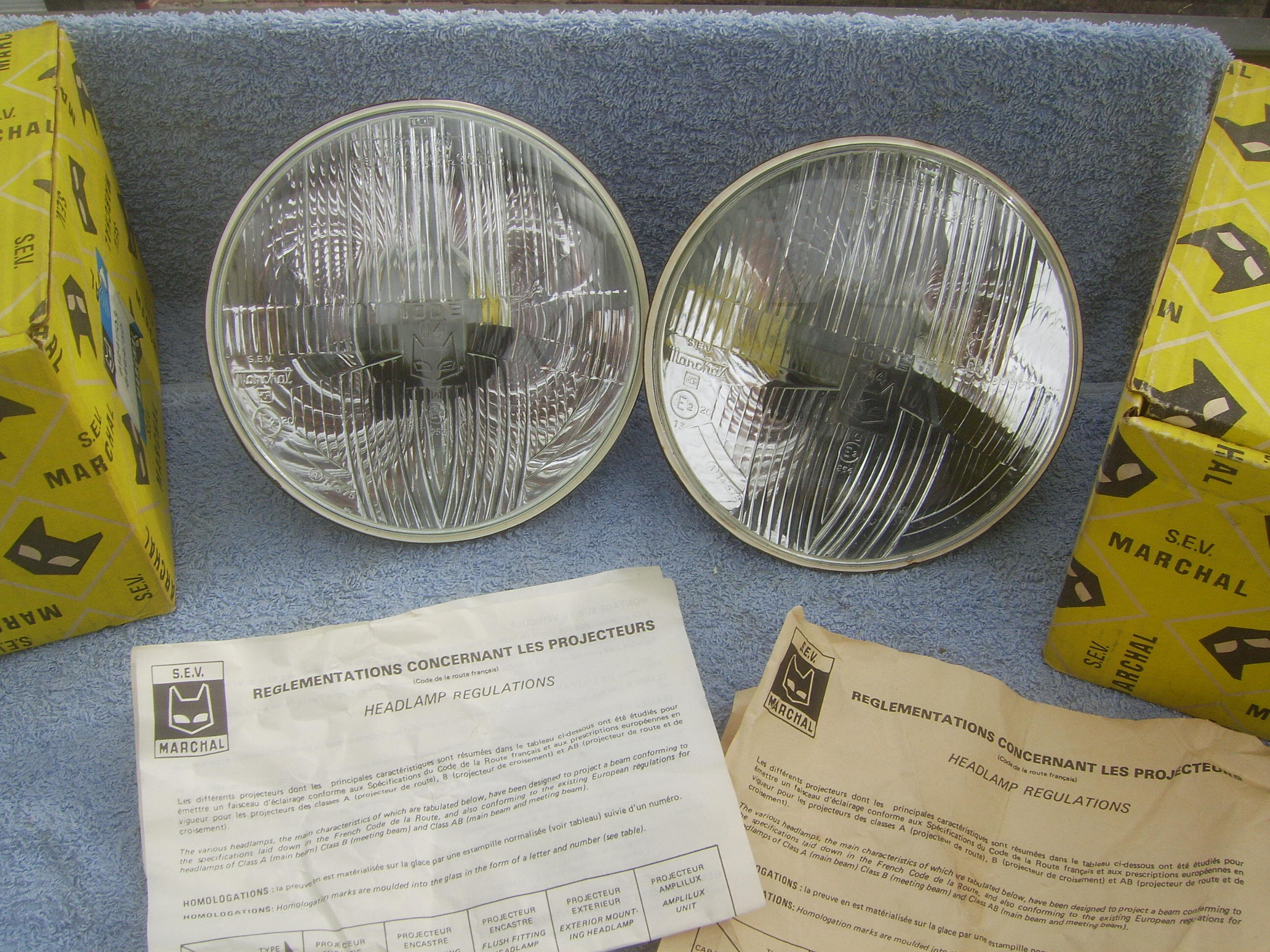 FS: NOS 7” Marchal H4 Headlights |﻿ Electrical and Ignition