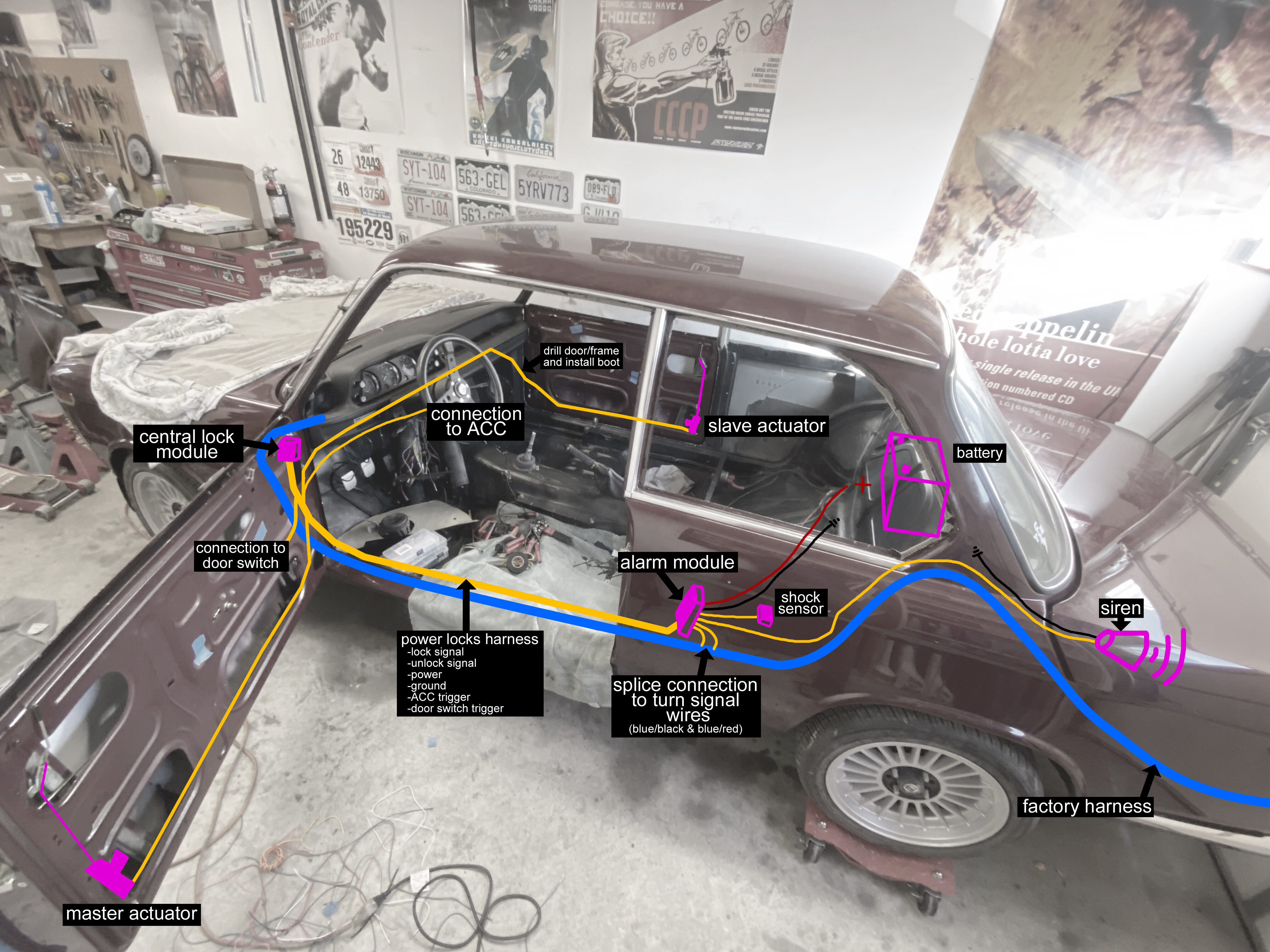 Installing remote keyless entry/alarm - BMW 2002 and other '02 - 2002FAQ