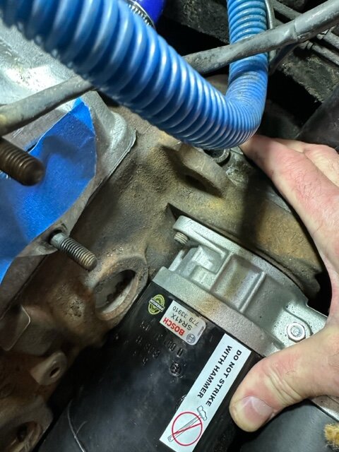 Starter motor mounting bolt lengths |﻿ BMW 2002 and other '02