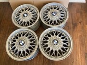 E30 14 inch BBS Basketweave Wheels 4x100 14x6.5 et30 Offset ...