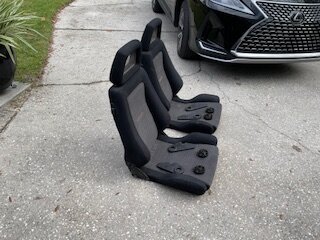 Recaro black fishnet headrest seats |﻿ Body and Interior