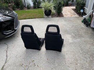 Recaro black fishnet headrest seats |﻿ Body and Interior