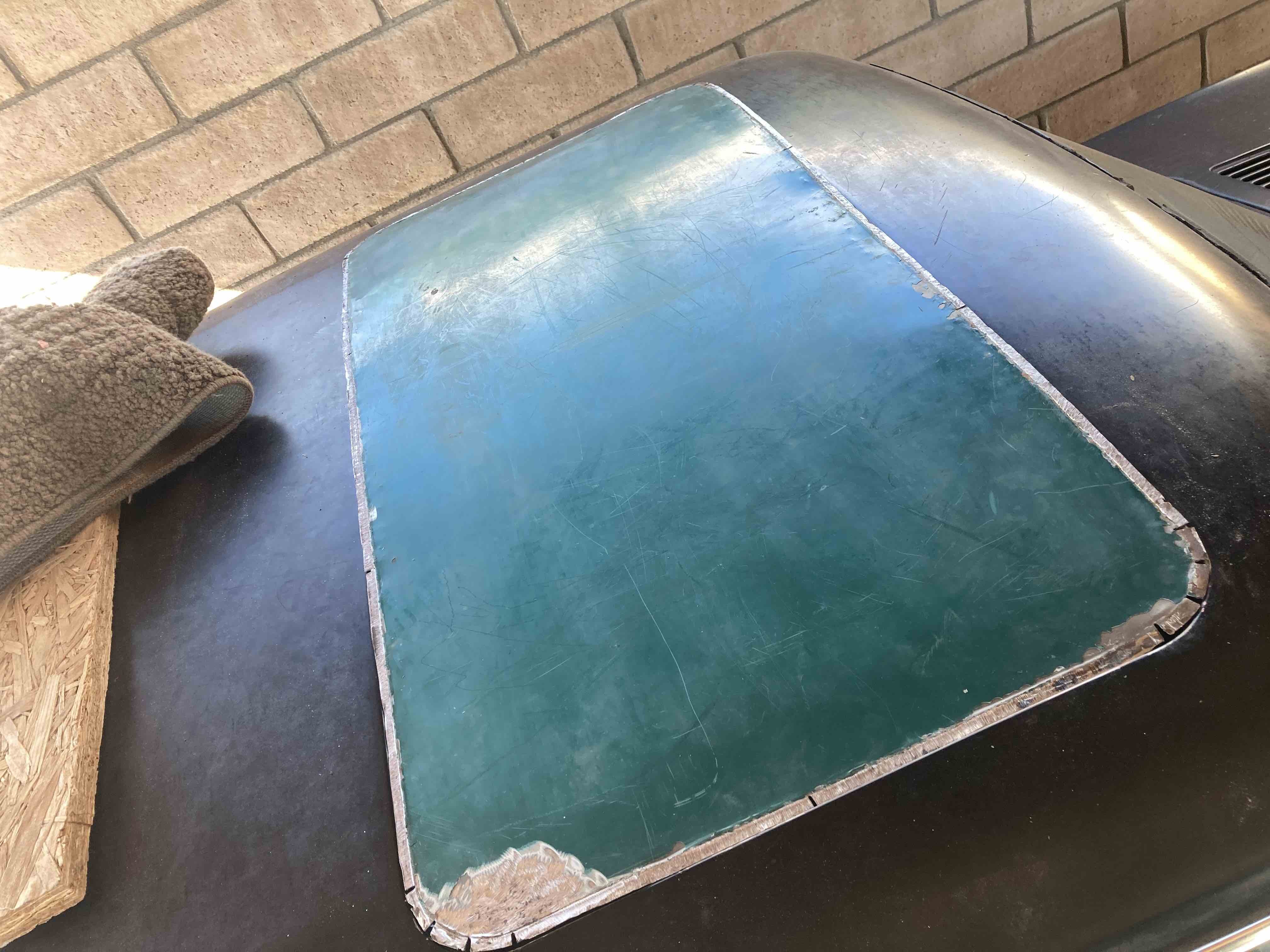 Sunroof Delete using sunroof lid as the patch |﻿ BMW 2002 and other '02