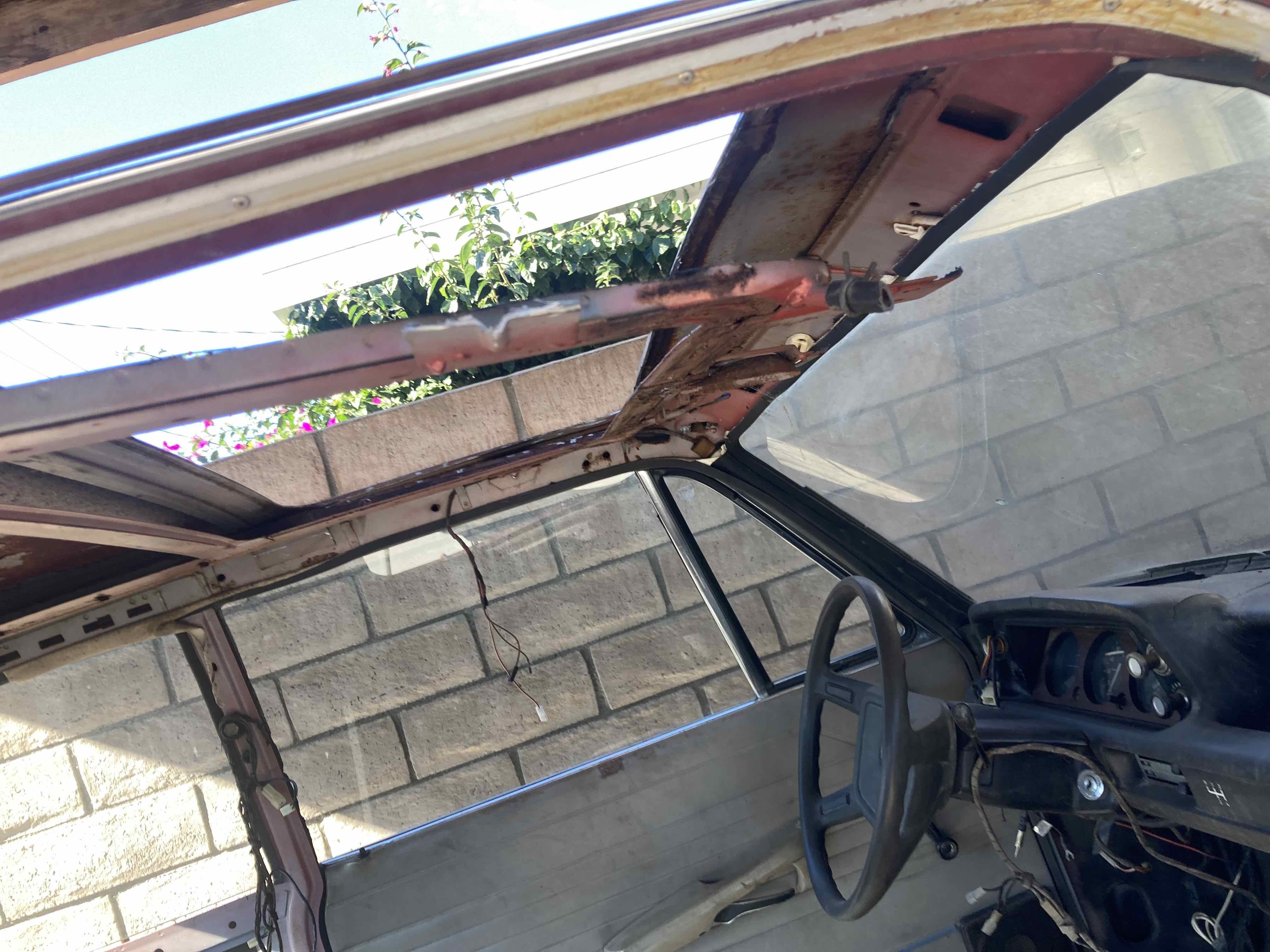 Sunroof Delete using sunroof lid as the patch |﻿ BMW 2002 and other '02