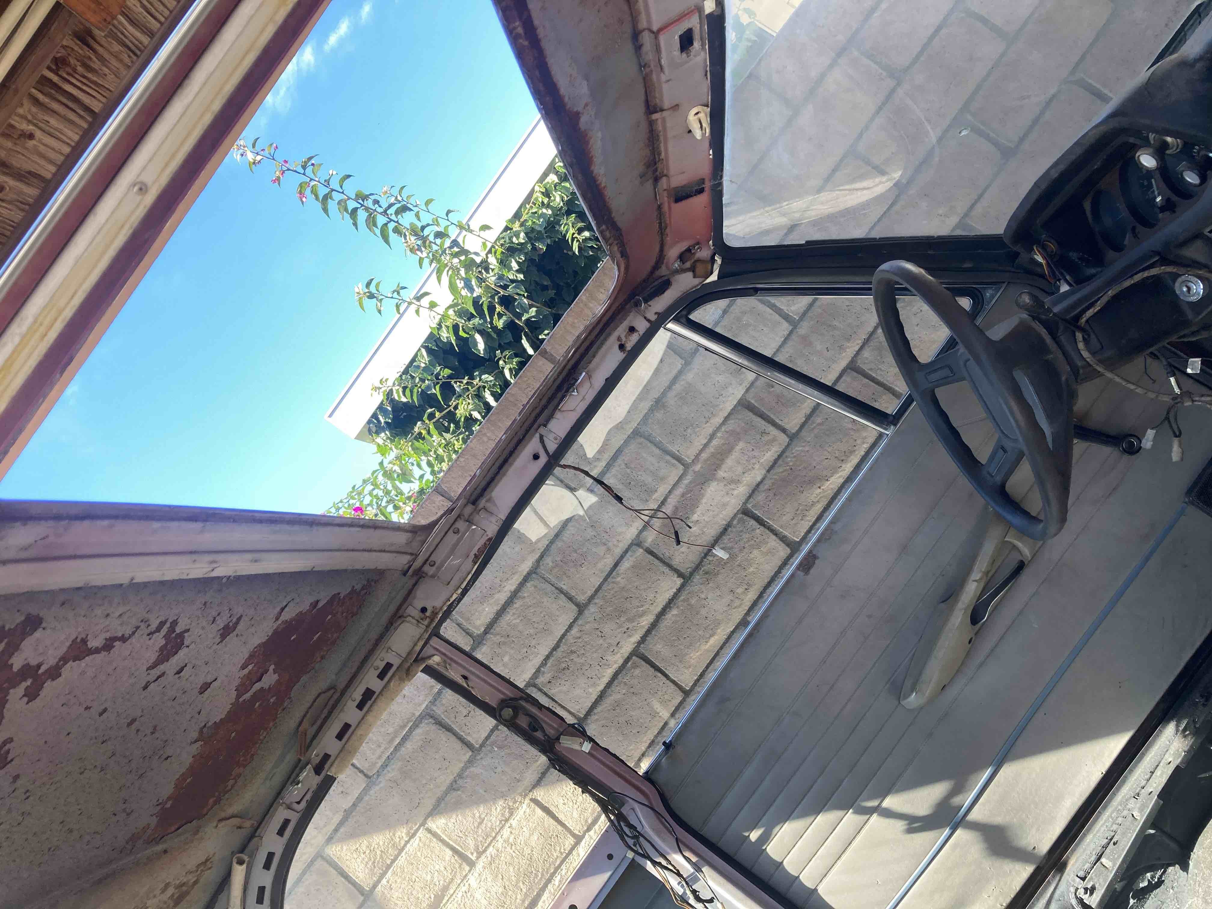 Sunroof Delete using sunroof lid as the patch |﻿ BMW 2002 and other '02