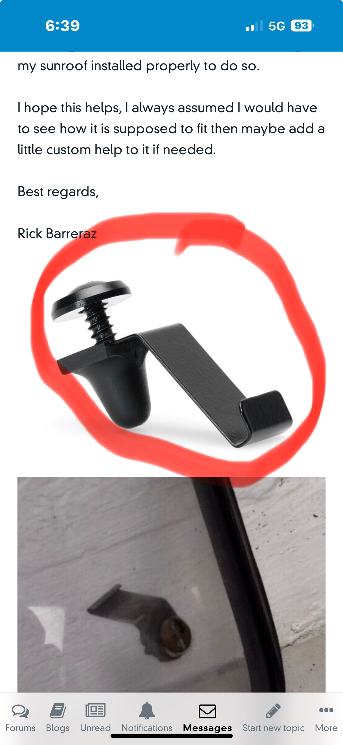 Sunroof wind deflector |﻿ Parts Wanted