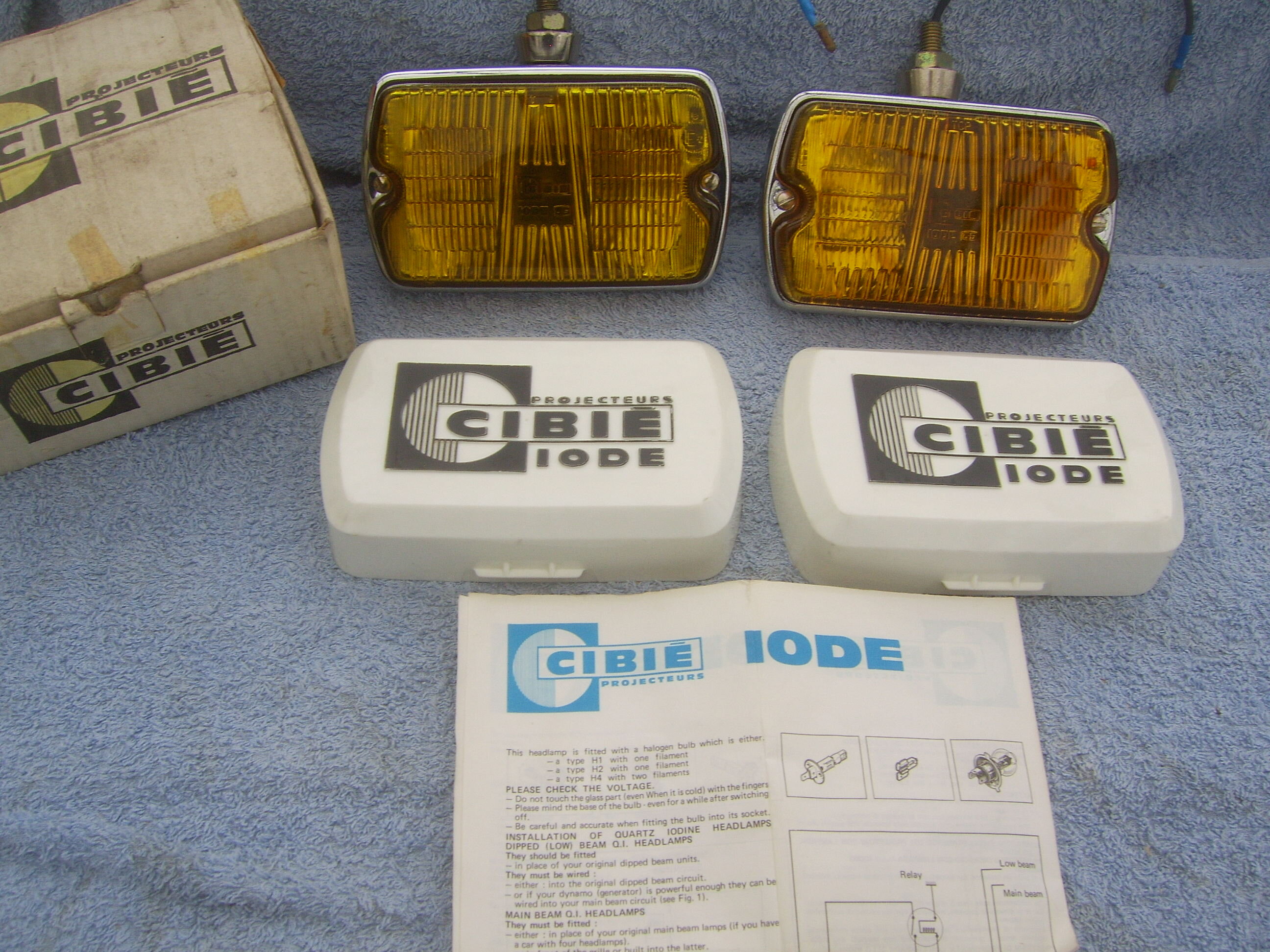 FS: NOS Cibie 35 Yellow Fog Lights + NOS Covers |﻿ Miscellaneous