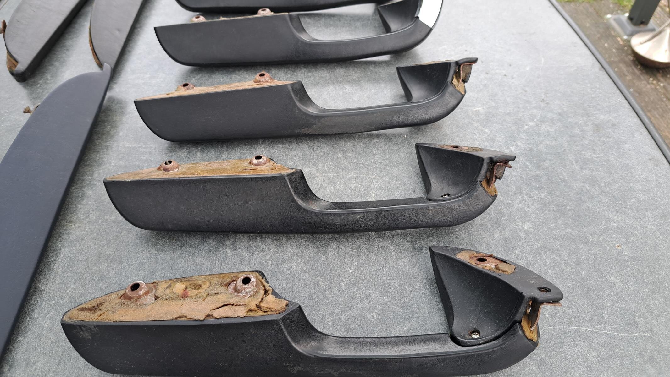 Arm rests, black blue gray - Body and Interior - 2002FAQ