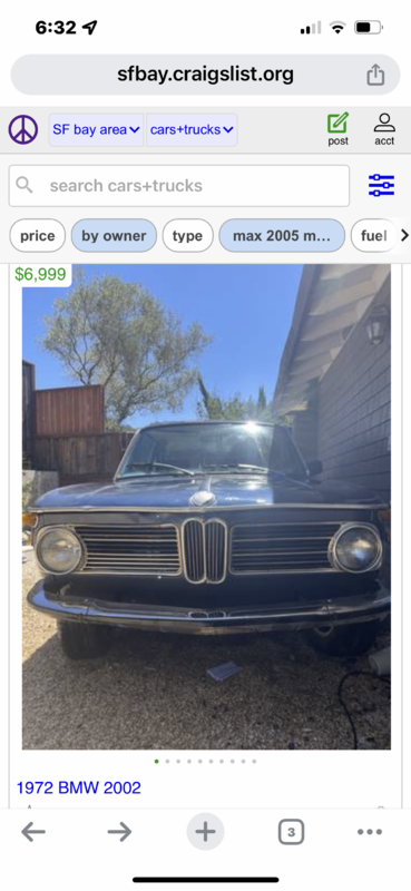 Craigslist SF Bay |﻿ BMW 2002 and other '02