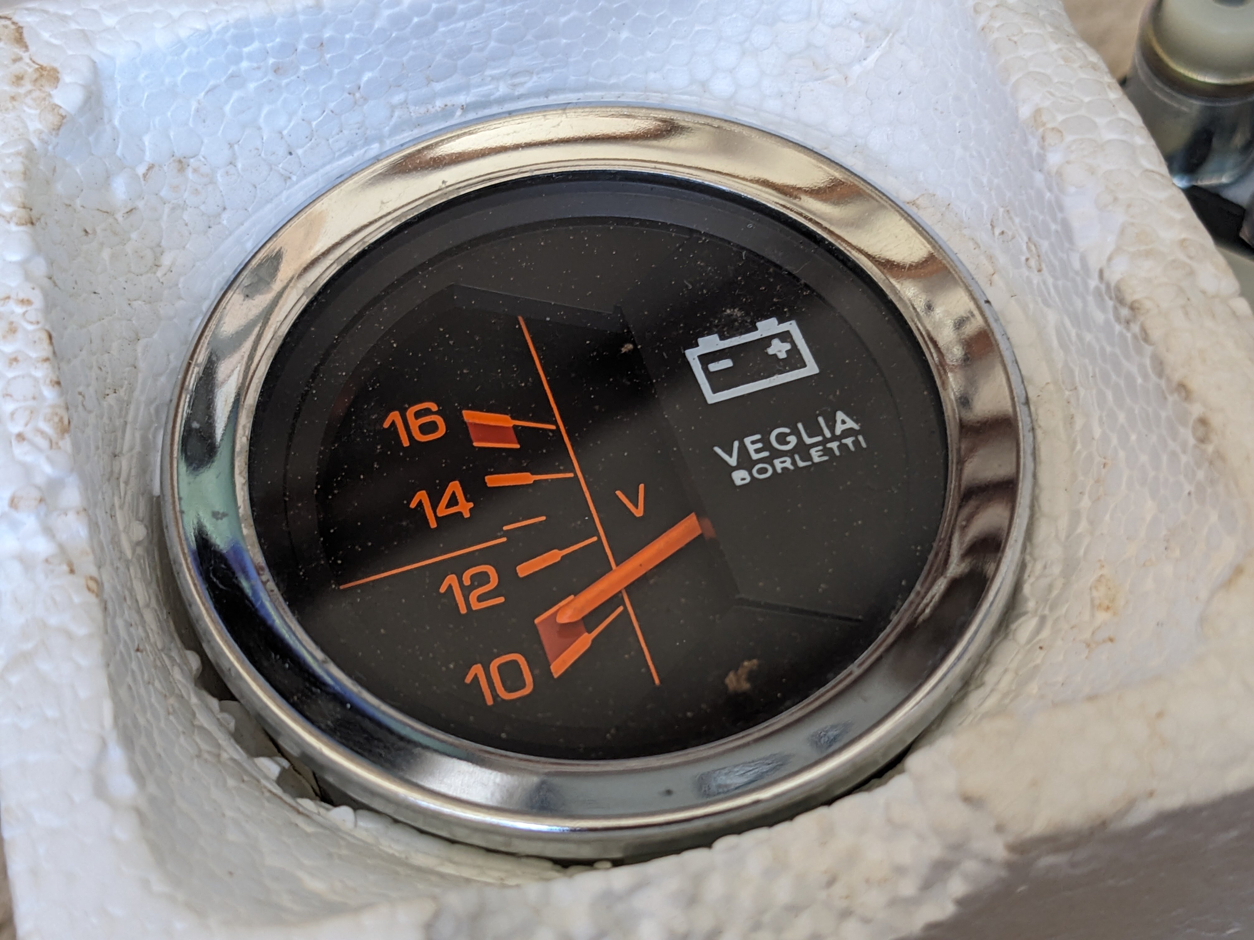 NOS Veglia Borletti Oil Pressure and Voltage Gauges |﻿ Body and Interior