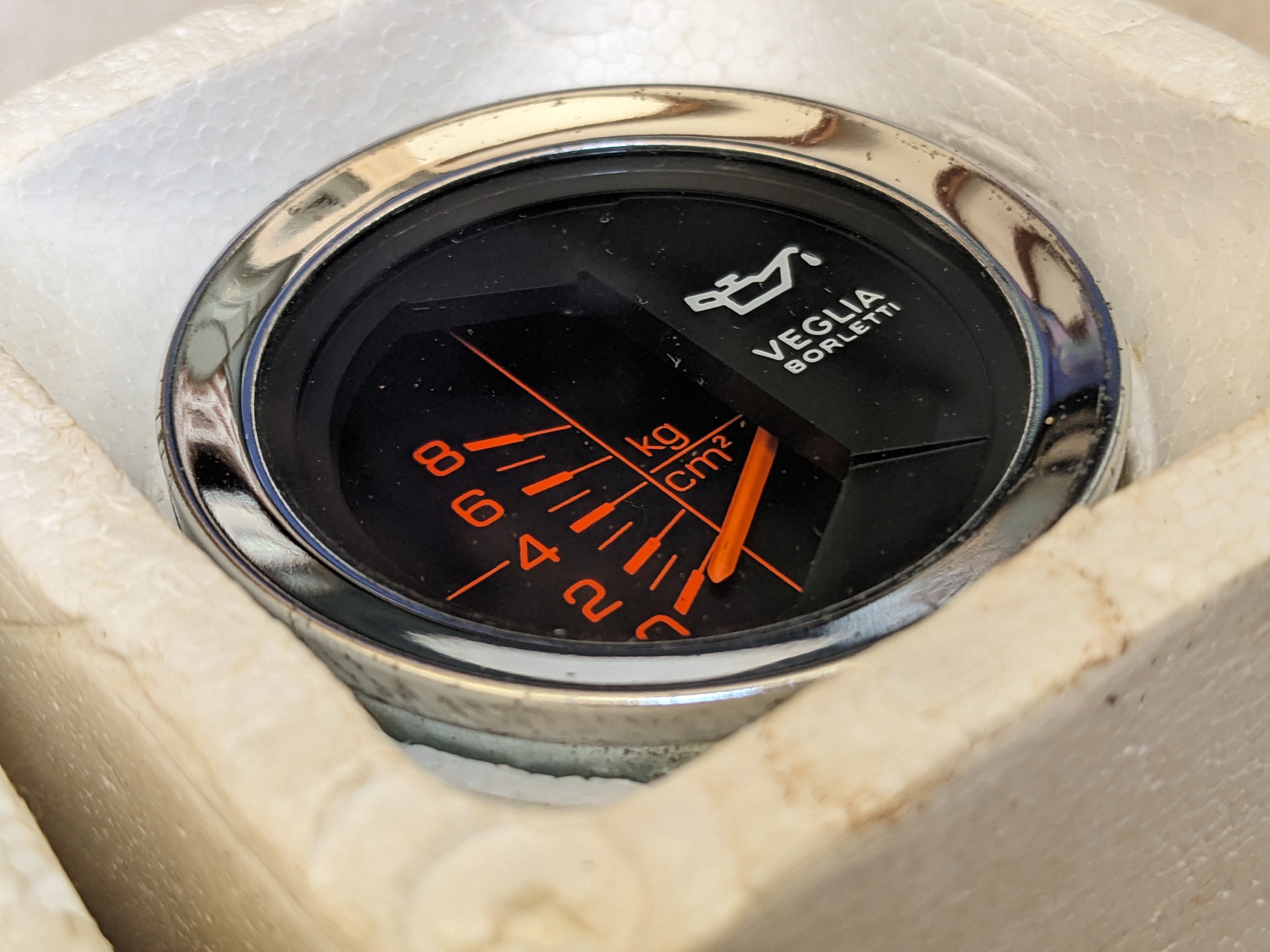 NOS Veglia Borletti Oil Pressure and Voltage Gauges |﻿ Body and Interior