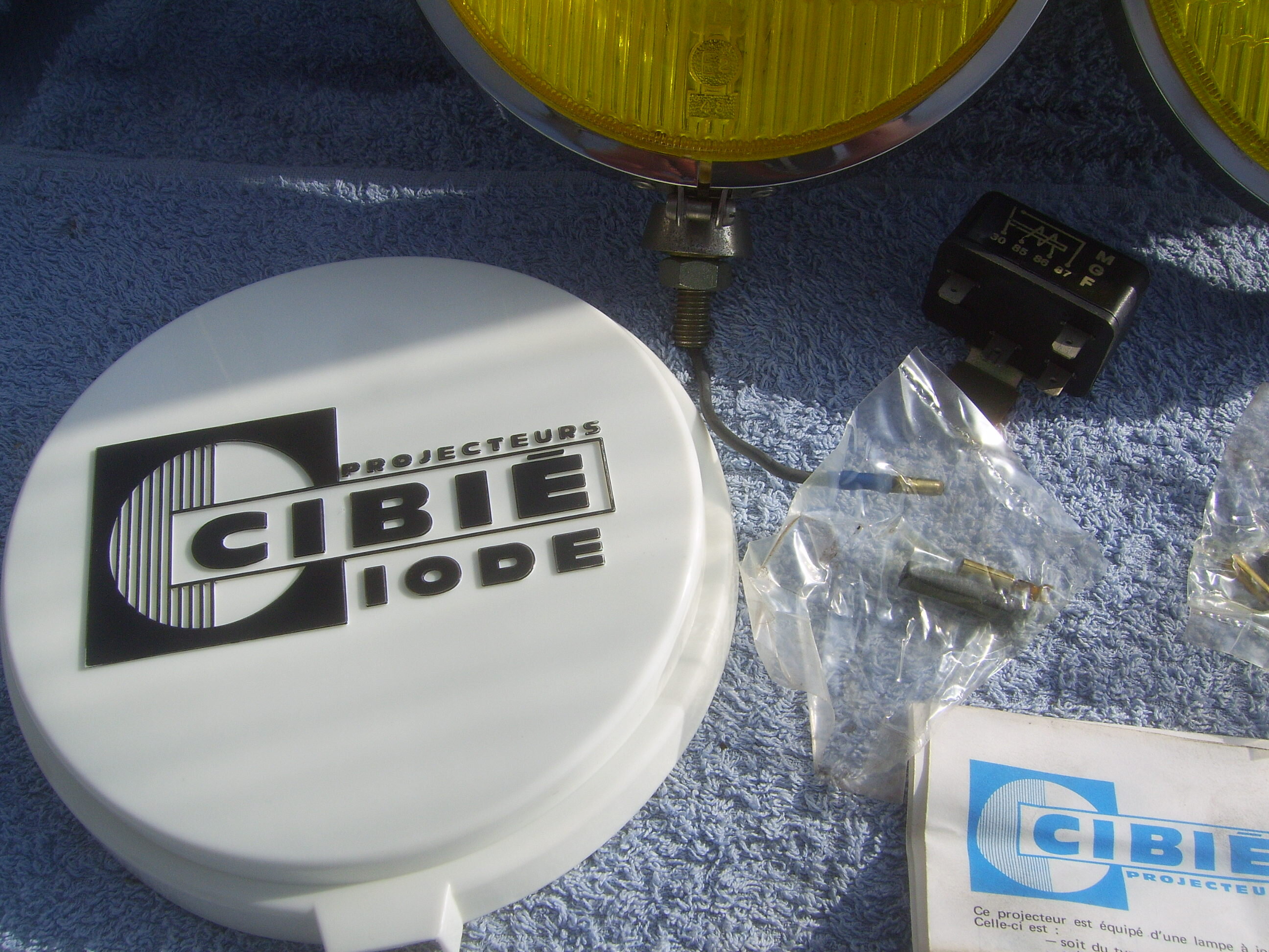 FS: NOS Cibie 45 Yellow Fog Lights + NOS Covers |﻿ Miscellaneous