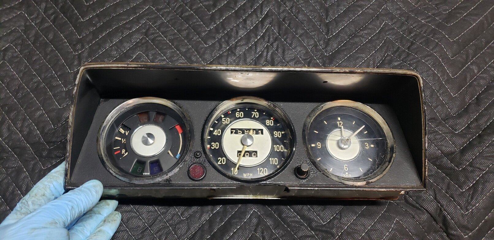 Silver Dollar Gauge Clusters (One with clock, One with Tach) |﻿ Body ...