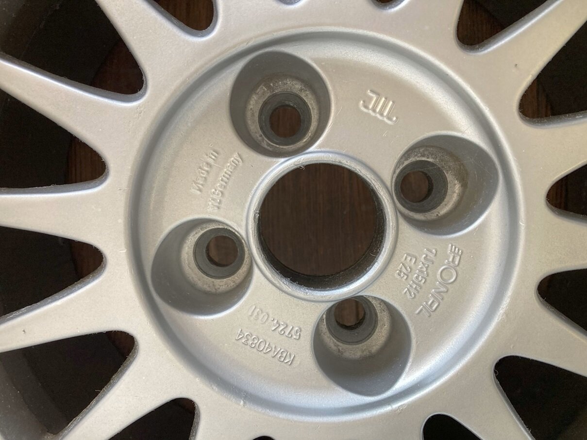 Rare set of Ronal 15" wheels. Reduced & willing to negotiate ...