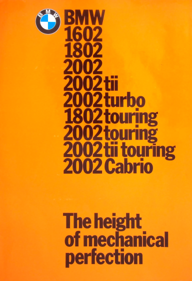 The Height of Mechanical Perfection - Brochure of the full '02 range ...