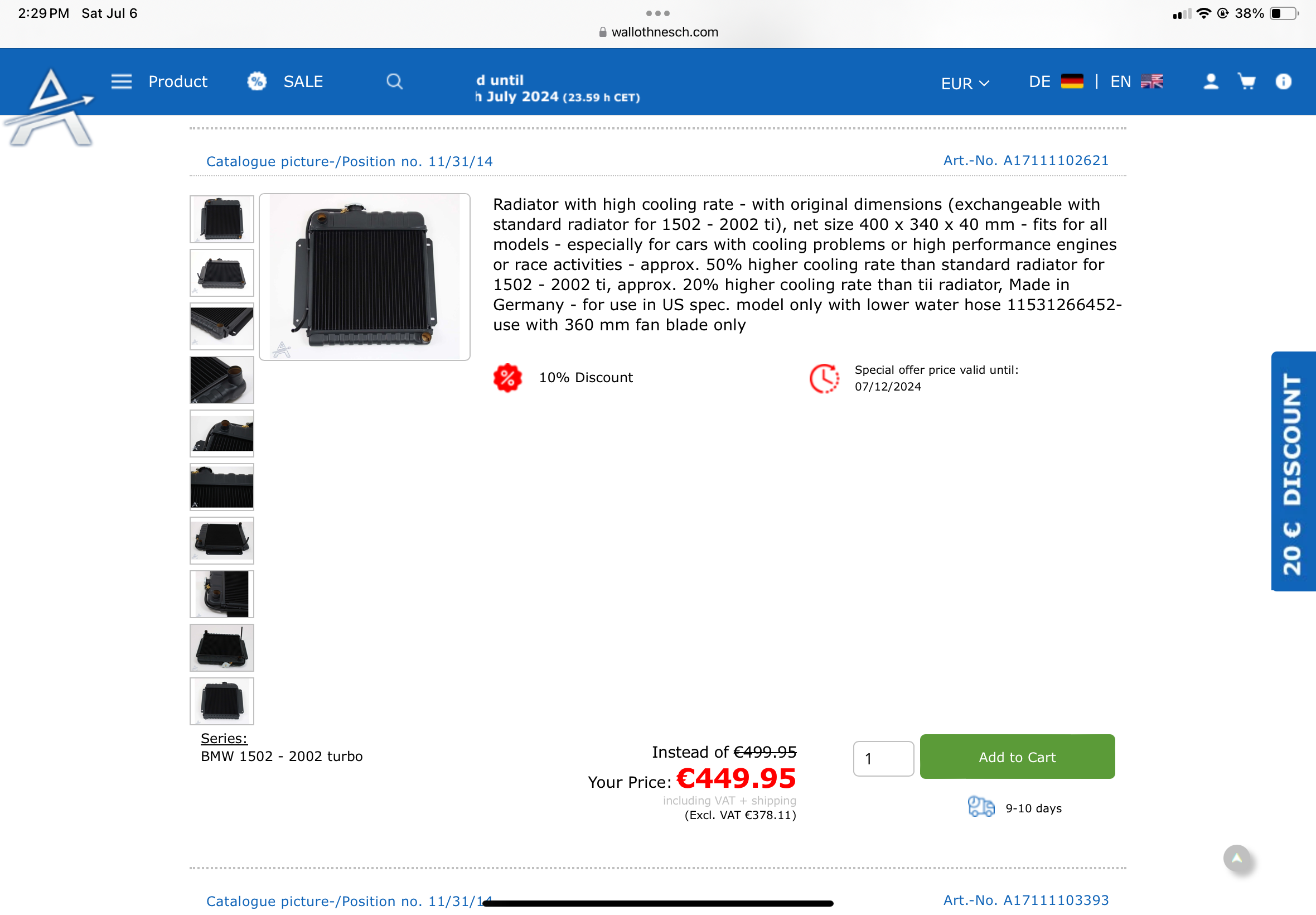 ac radiator for tii |﻿ BMW 2002 and other '02