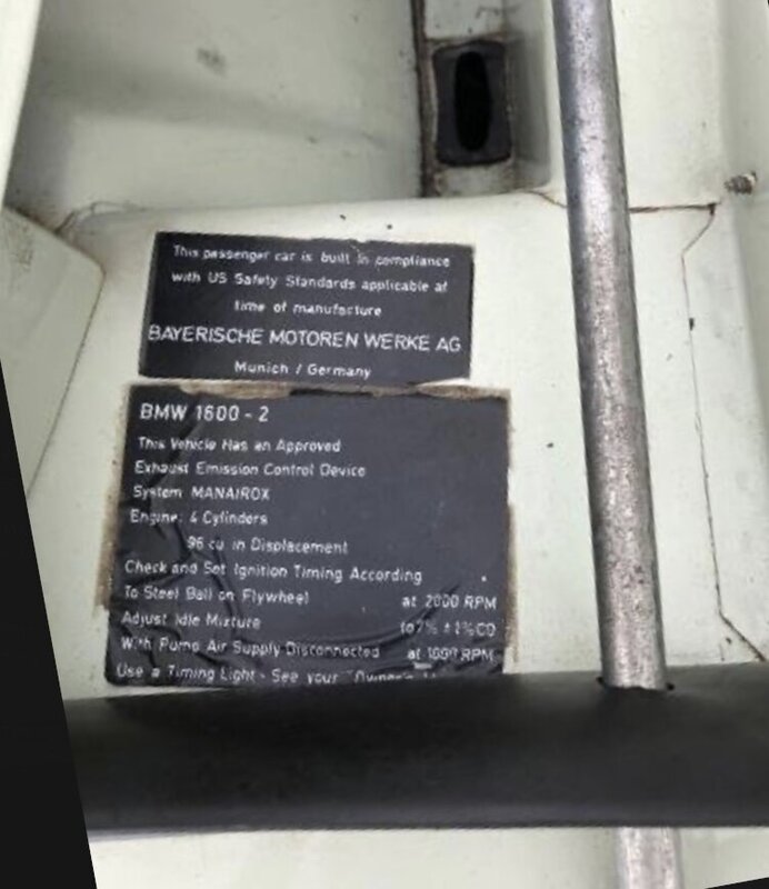 FMVSS Sticker Question |﻿ BMW 2002 and other '02