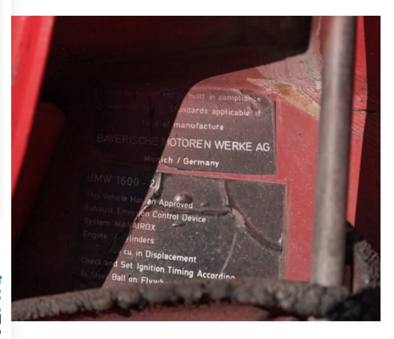 FMVSS Sticker Question |﻿ BMW 2002 and other '02