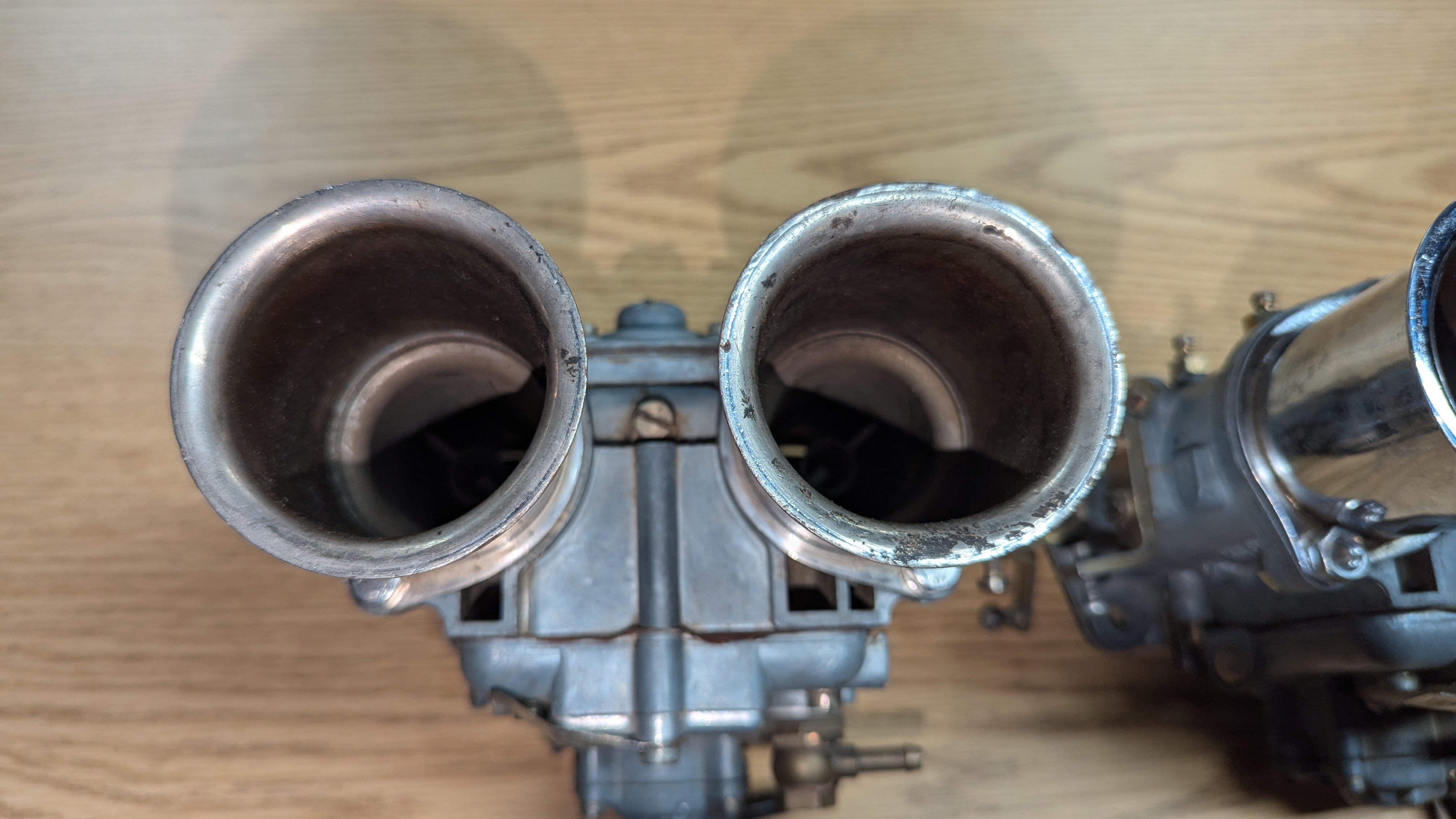 Solex Twin 40 DDH Side Draft Carburetors and Intake Manifold - Engine ...