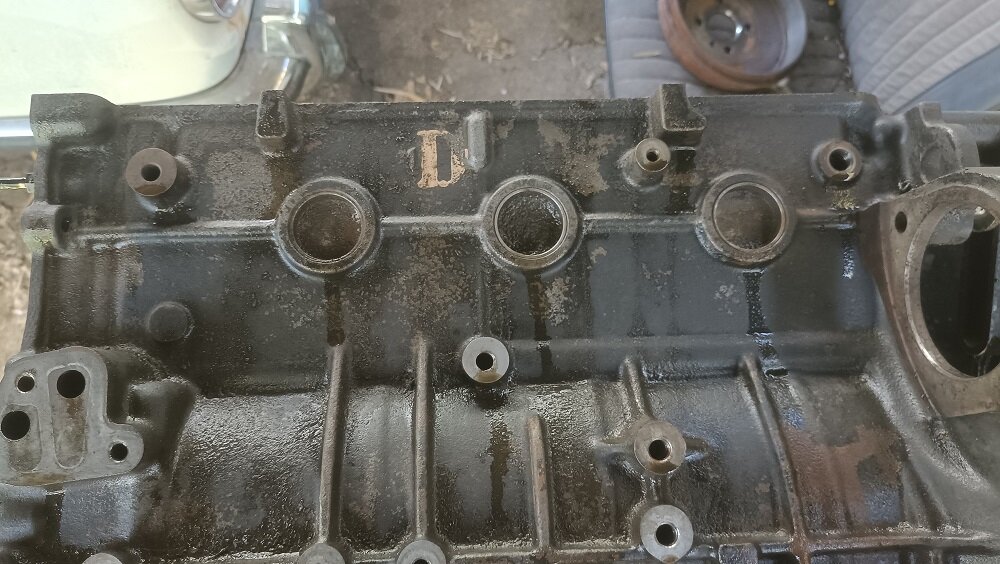 What's this white 'D' painted on my (E30) M10 engine block? |﻿ BMW 2002 ...
