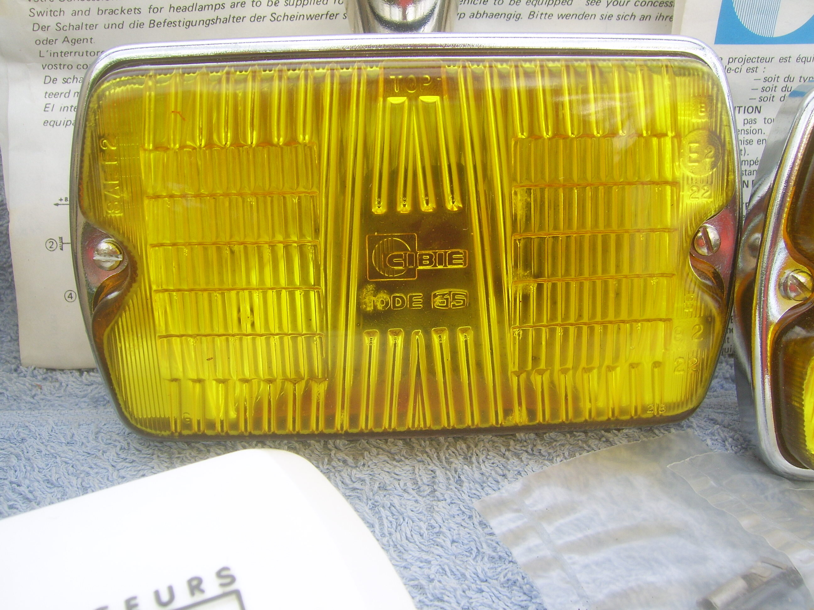 FS: NOS Cibie 35 Yellow Fog Lights + NOS Covers |﻿ Miscellaneous