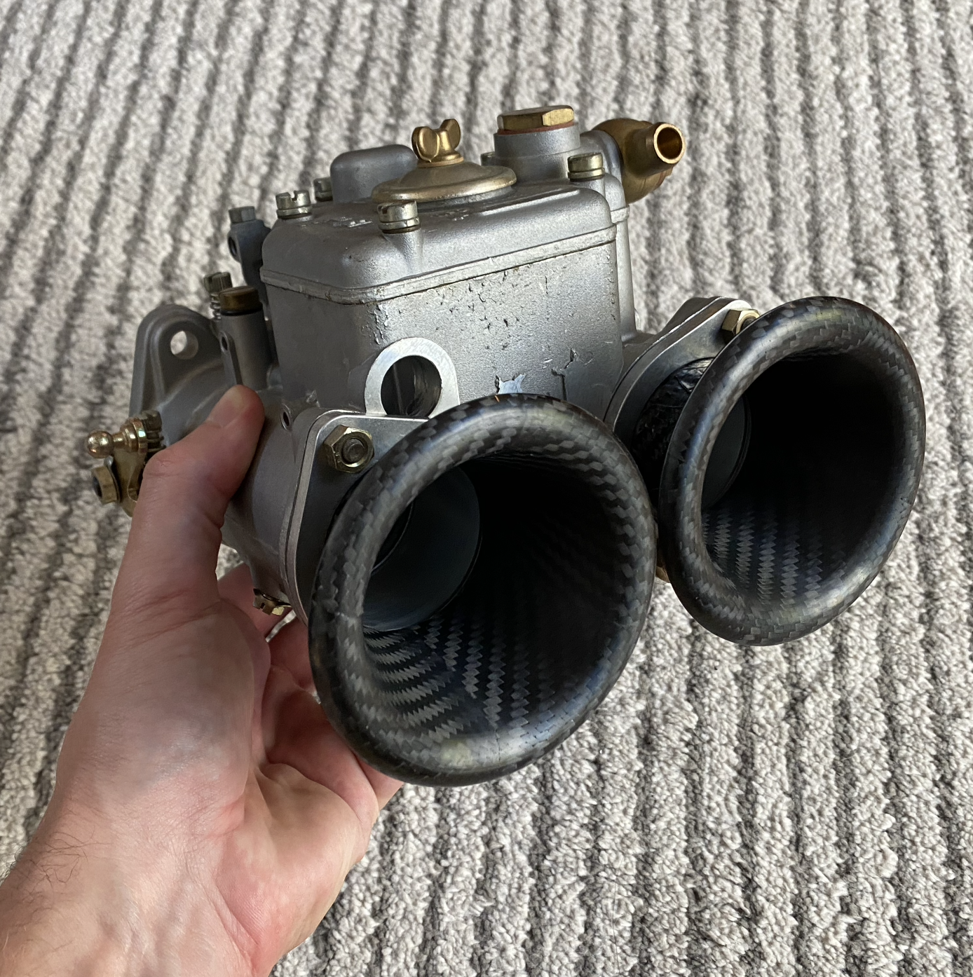 Four 45mm carbon fiber velocity stacks by Son of Cobra - Engine and ...