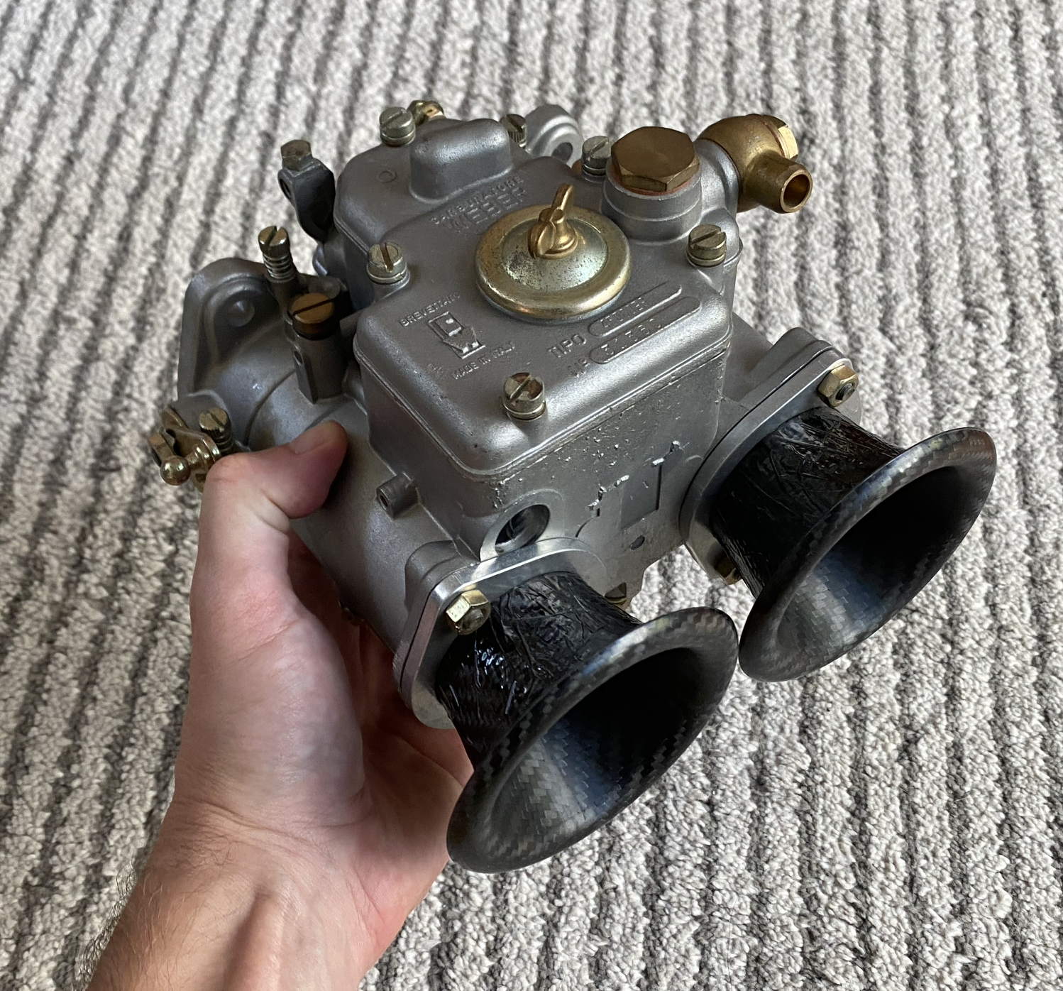 Four 45mm carbon fiber velocity stacks by Son of Cobra |﻿ Engine and ...