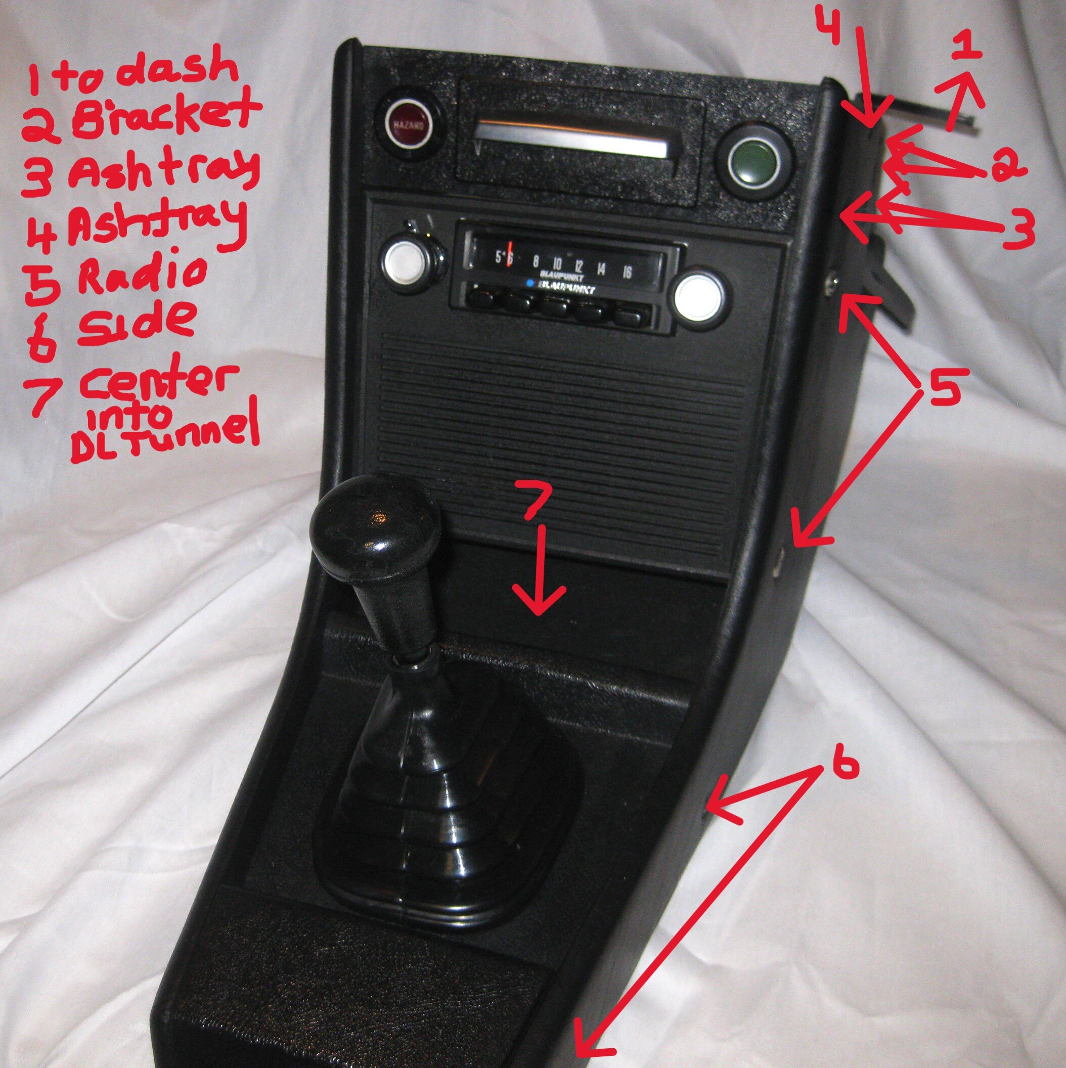 Center Dash Console mounting points - BMW 2002 and other '02 - 2002FAQ