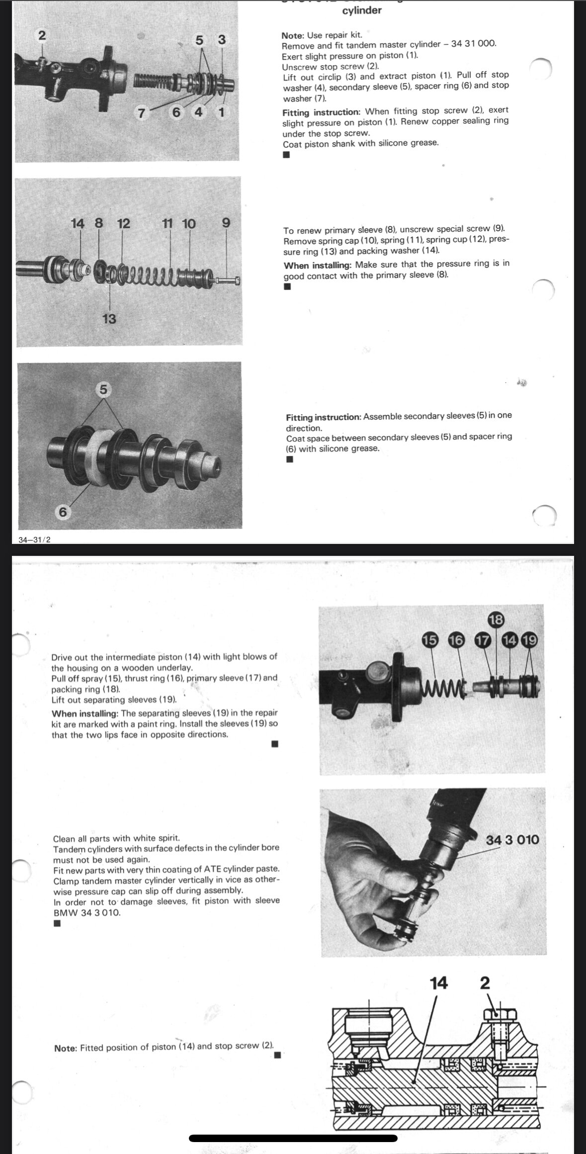 I.E Tii 22mm brake M/C Exploded view needed. - BMW 2002 and other '02 ...
