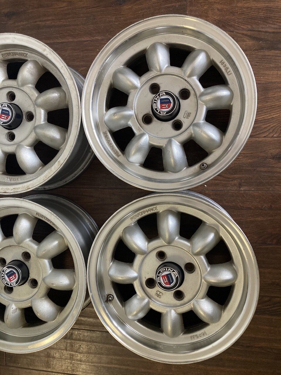 Genuine Minilite 14x6 wheels w/center caps |﻿ Miscellaneous