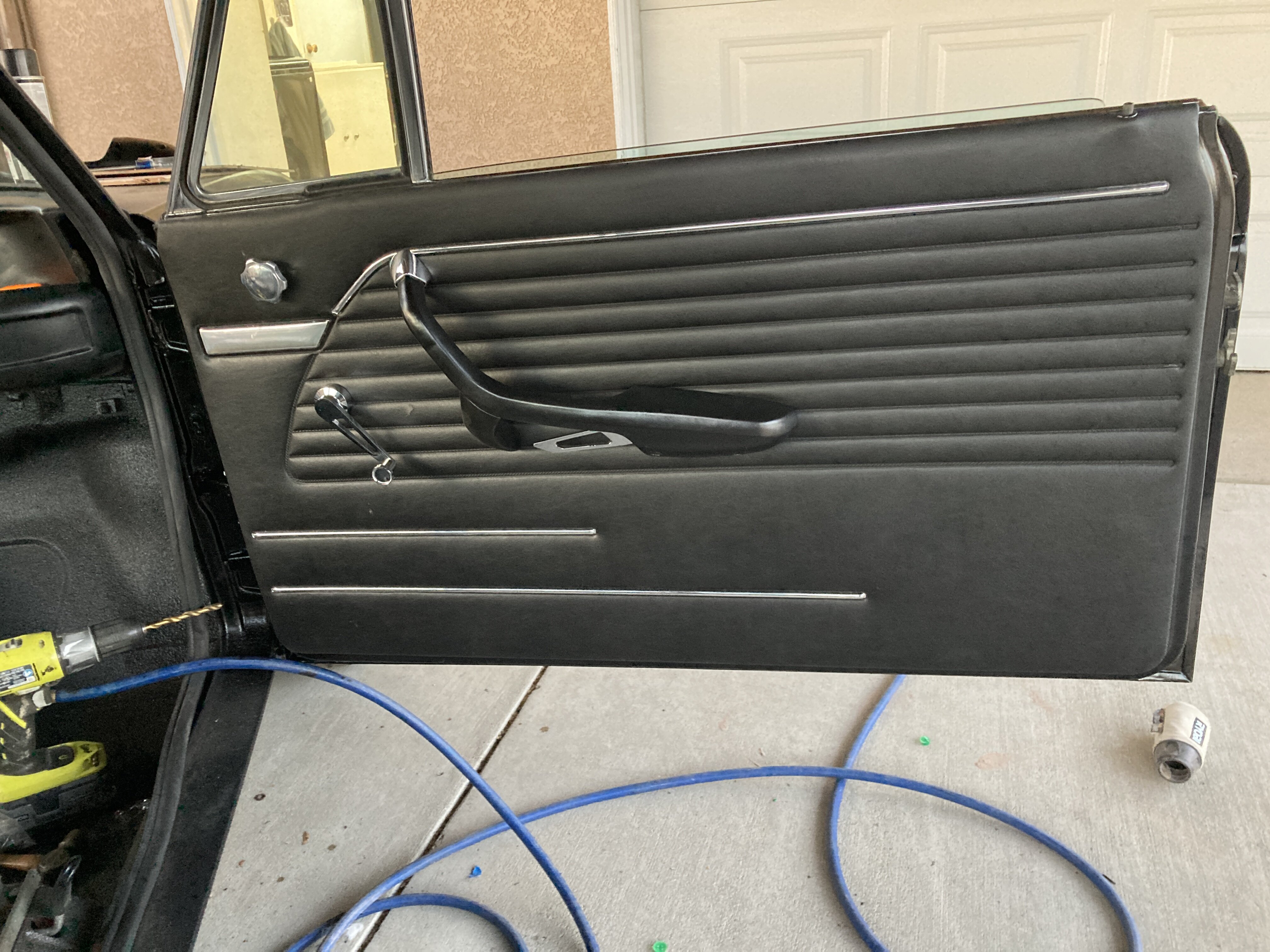 Doors - painted the jams - installed door cards & IE billet |﻿ BMW 2002 ...