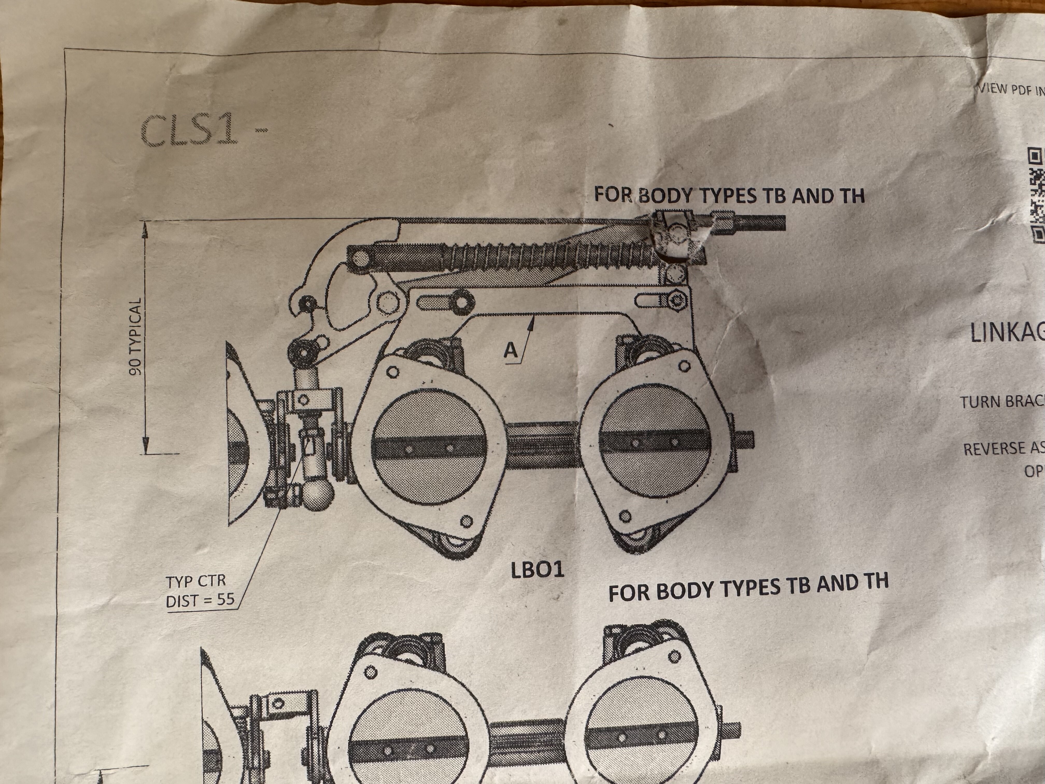 Cable Linkage Assembly for ITB or dual carb setup - Engine and ...