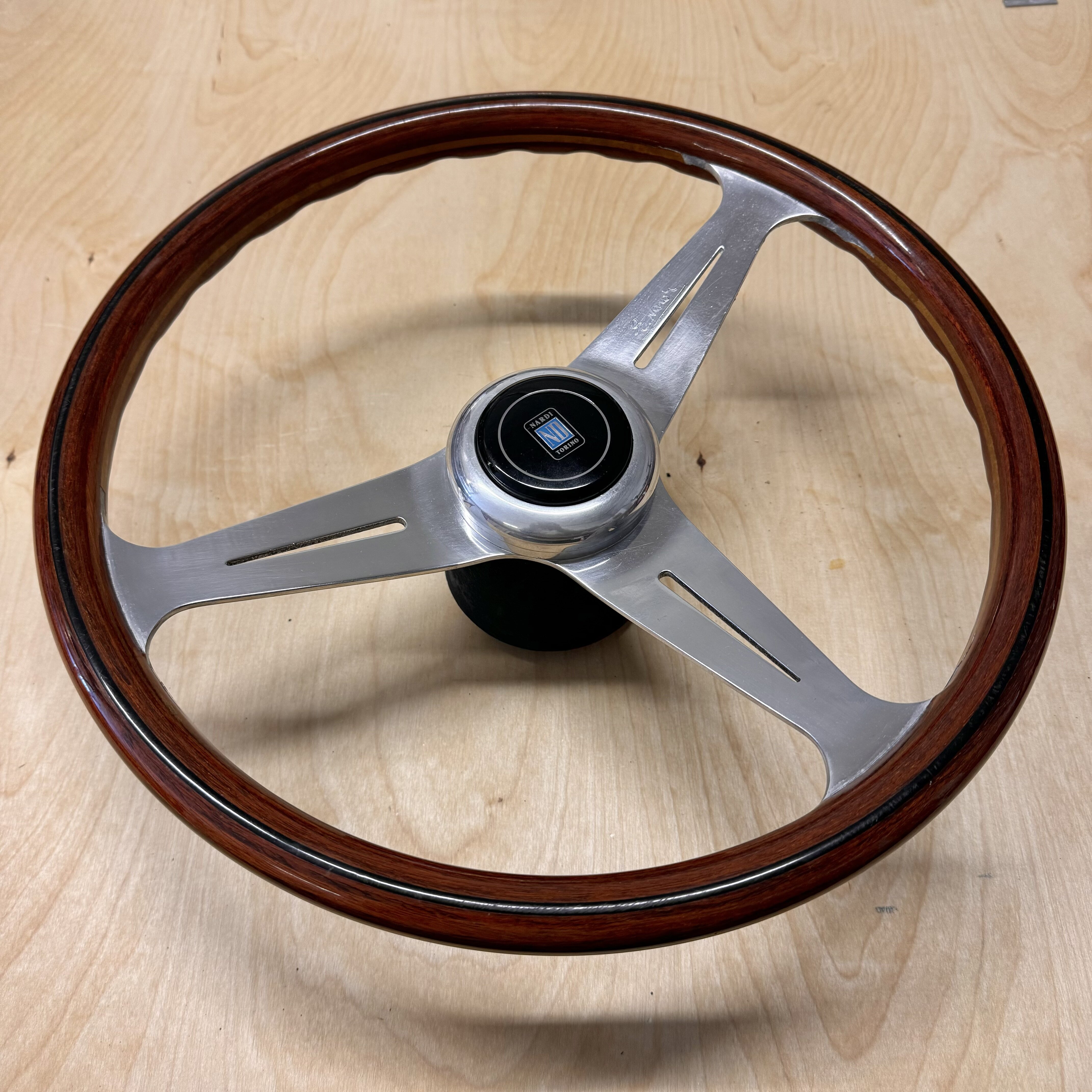 Vintage 390mm Nardi Wood Steering Wheel w/ BMW 2002 Hub |﻿ Suspension and Steering