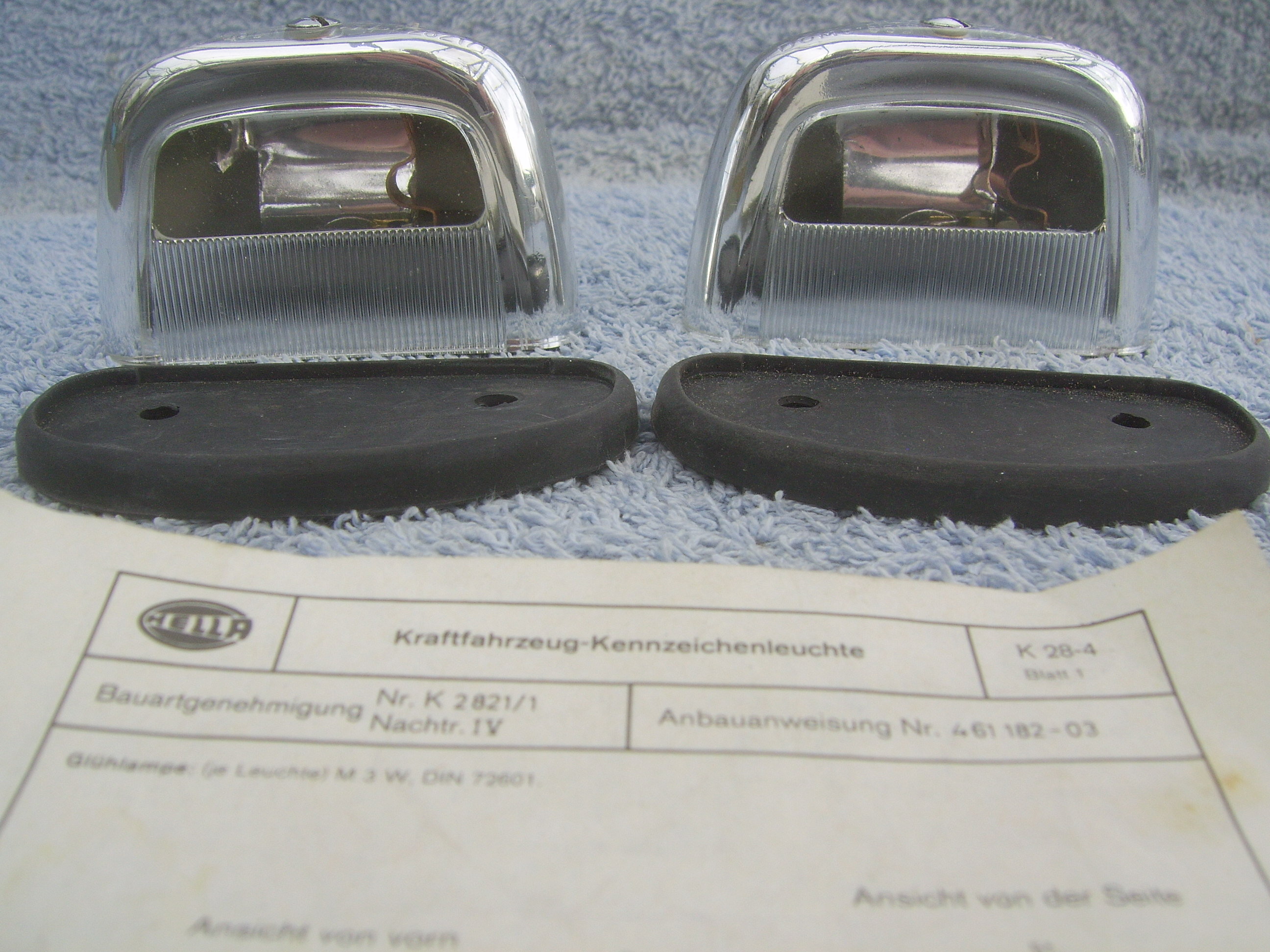FS: NOS Hella License Plate Lights - Miscellaneous - 2002FAQ