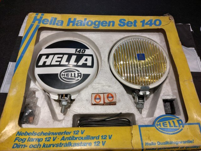 For sale - HELLA 140 new old stock fog lamps box set |﻿ Miscellaneous