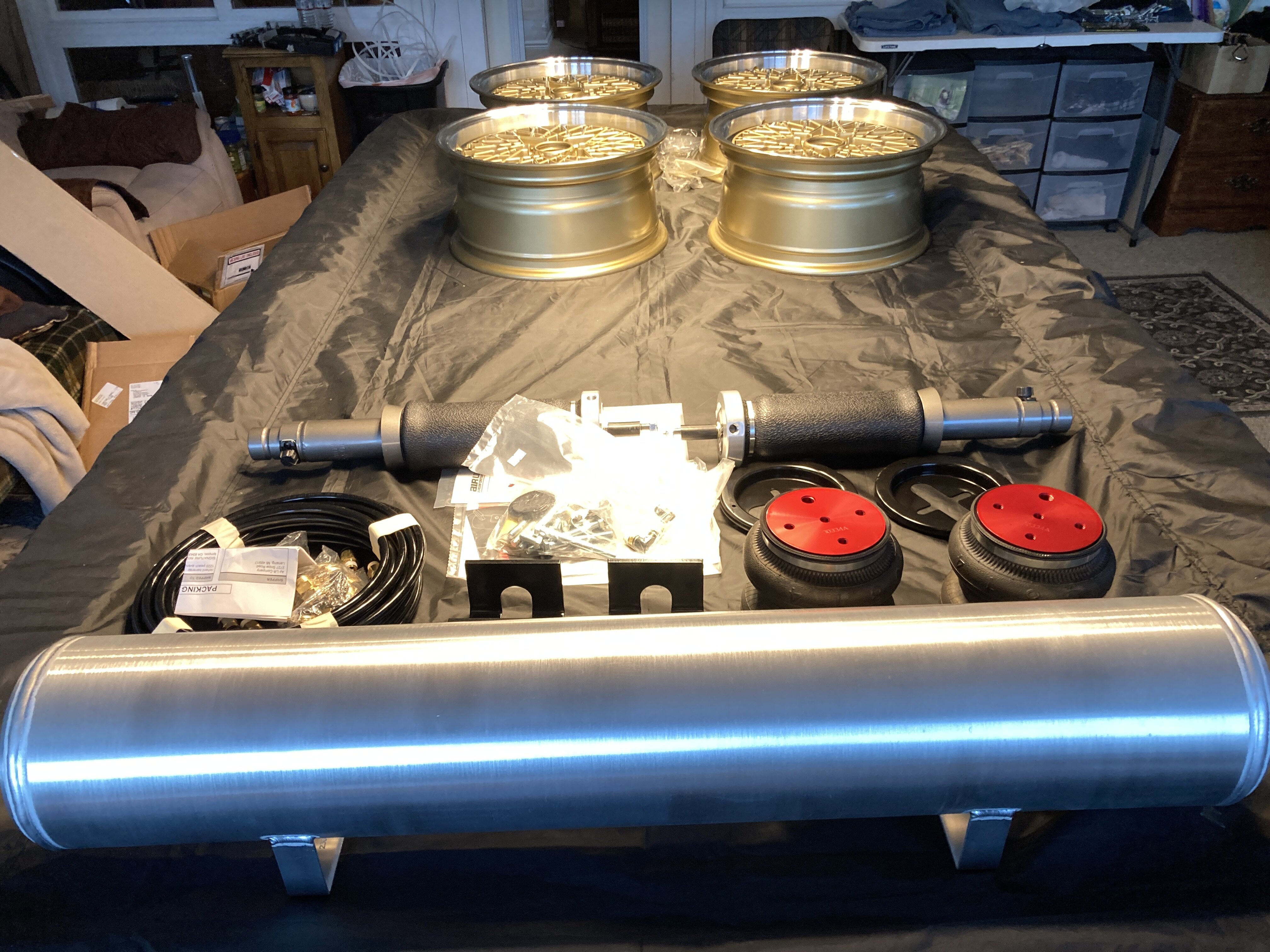 Rota OS Mesh rims and air suspension delivery day - BMW 2002 and other ...