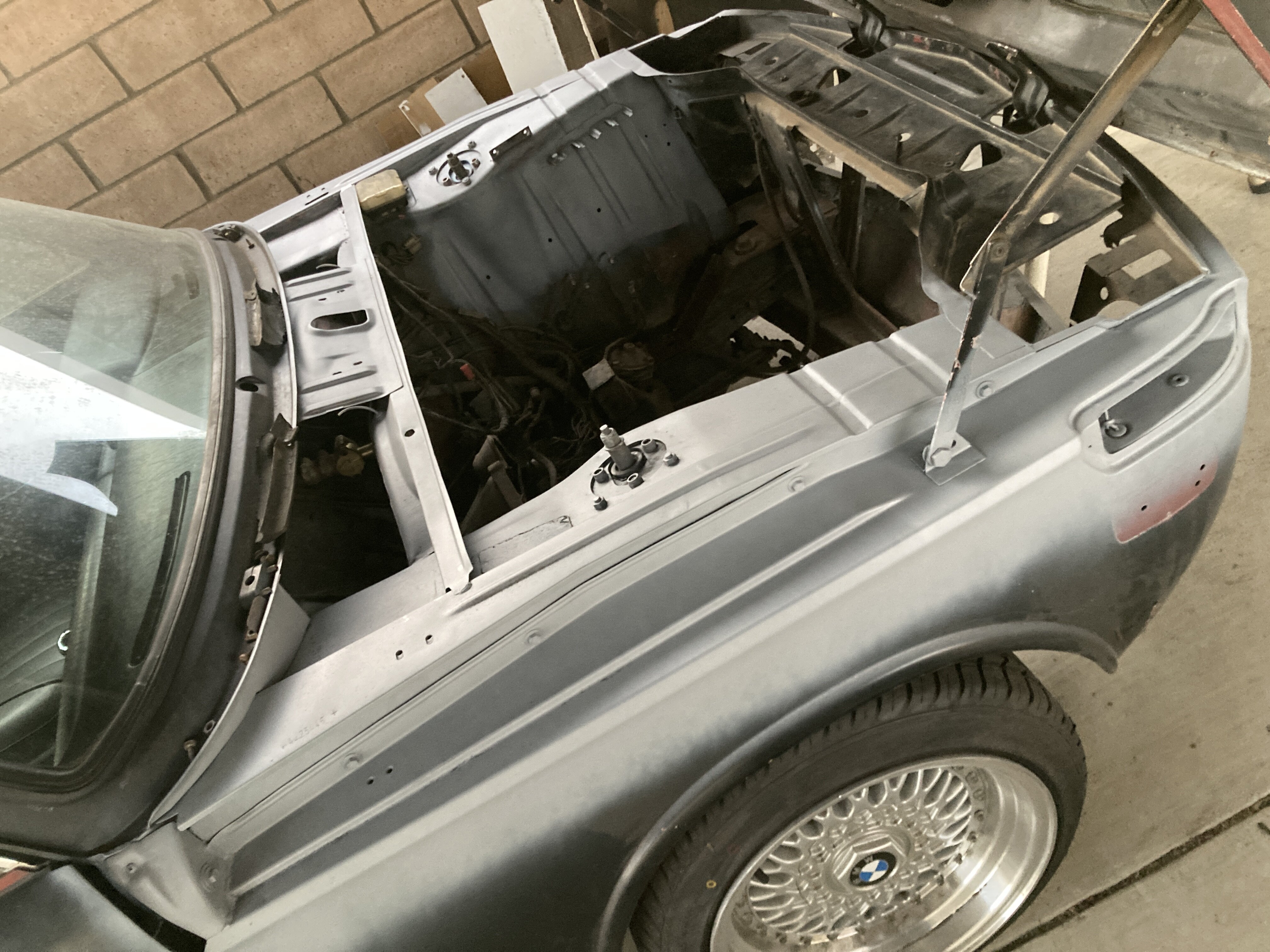 Just a little progress stripping the engine bay... - BMW 2002 and other ...