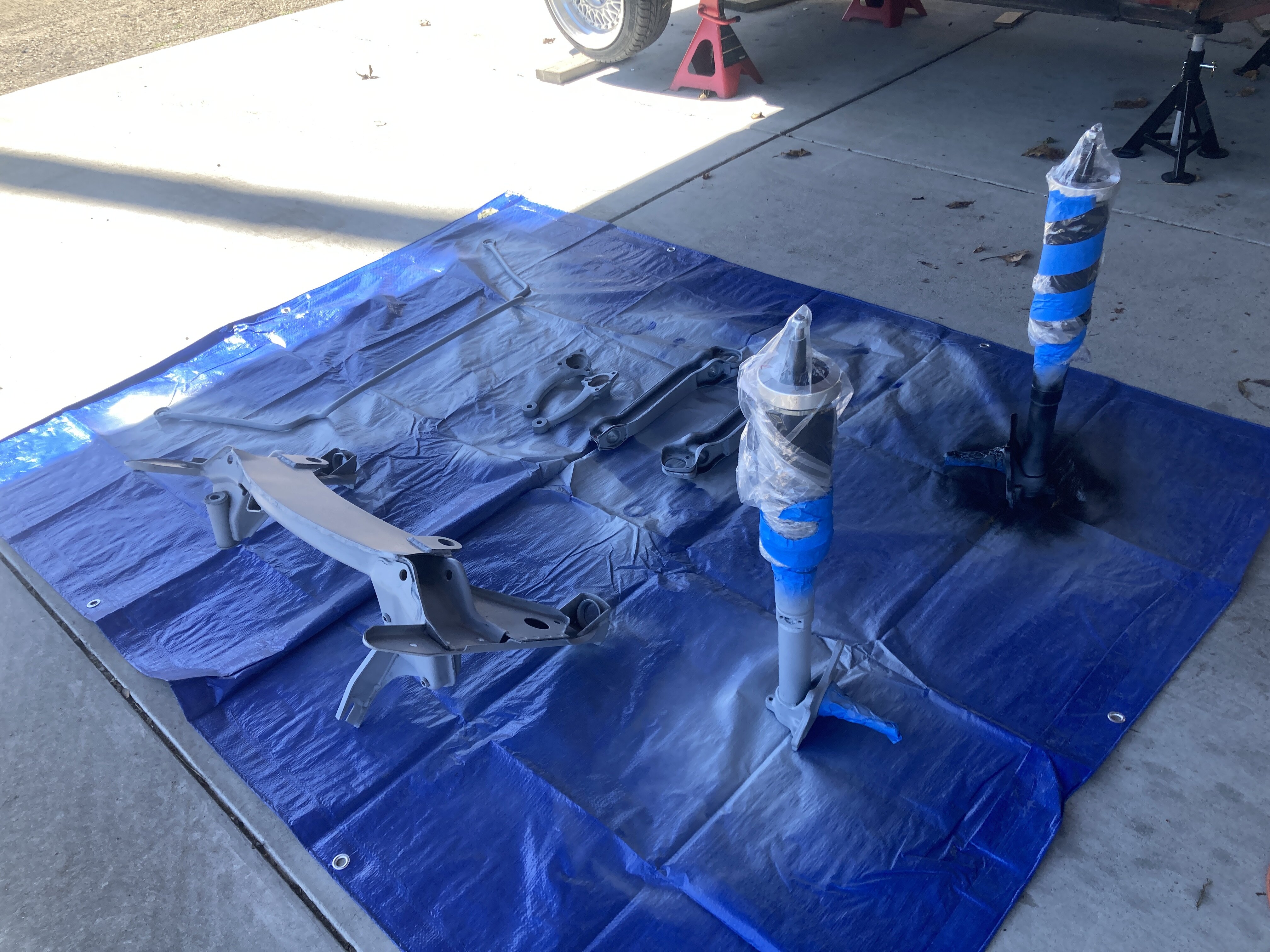 Painting my welded front subframe + stripping my engine bay |﻿ BMW 2002 ...