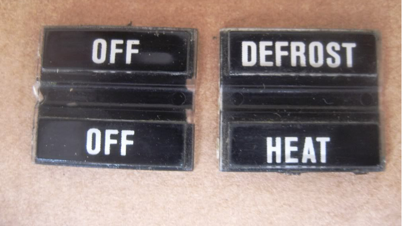 Heater control lettering - Parts Wanted - 2002FAQ