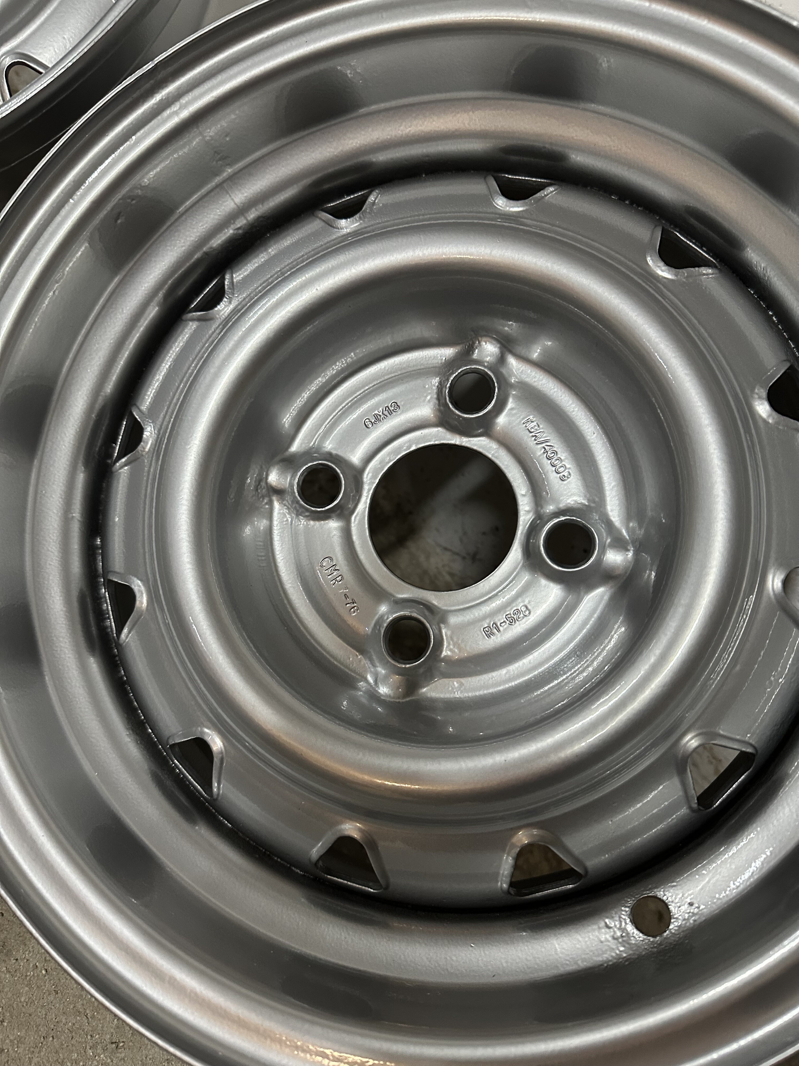 CMR / Borrani R1-528 Steel wheels set + caps - Wheels - 2002FAQ
