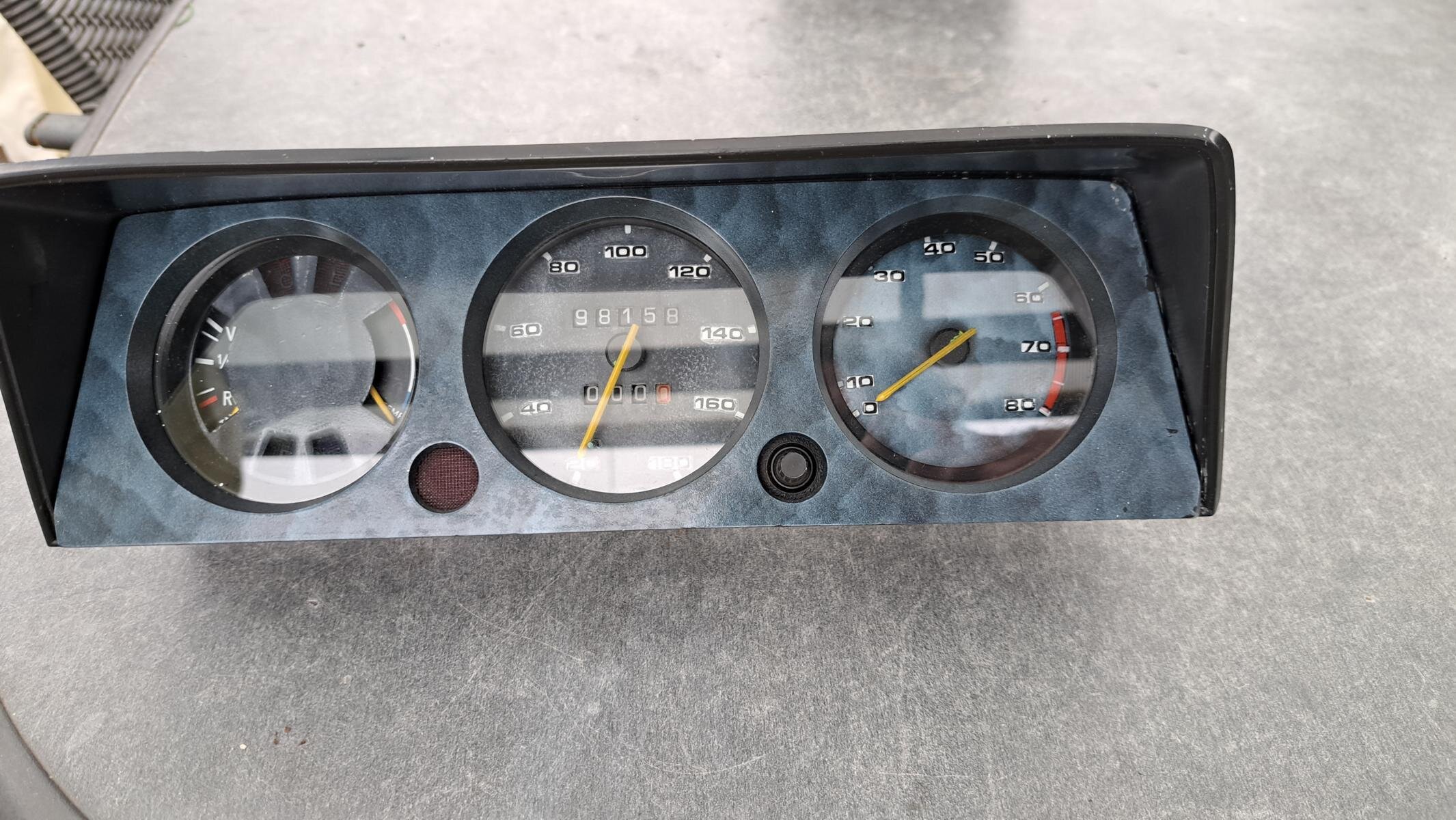 Unique airbrushed speedometer cluster unit w/tach, kmph |﻿ Body and ...