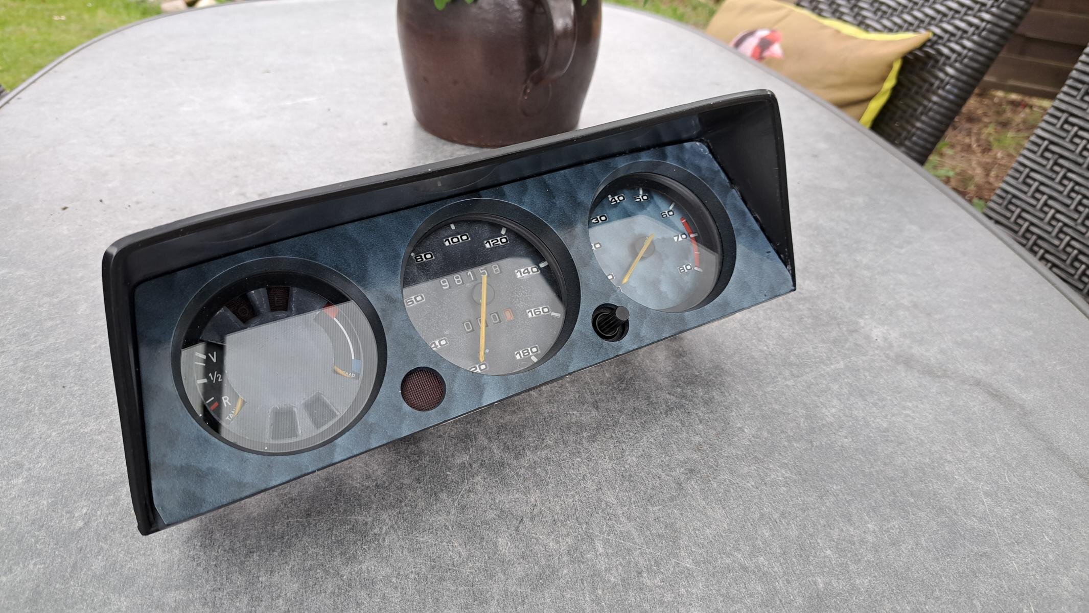 Unique airbrushed speedometer cluster unit w/tach, kmph |﻿ Body and ...