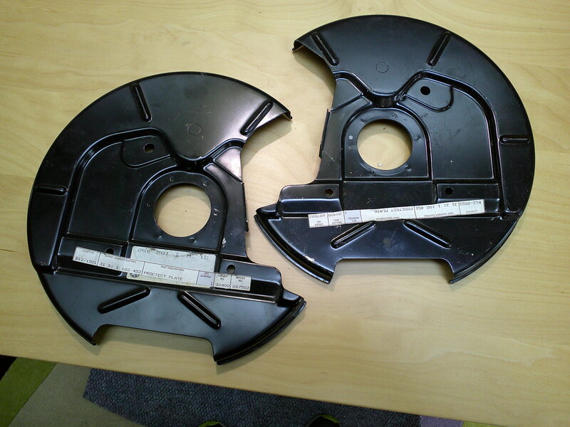 EURO Tii Front Backing Plates/Protection plates NOS - Brakes - 2002FAQ