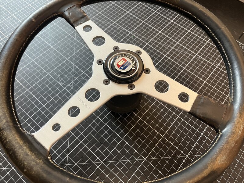 360mm vintage Alpina steering wheel with horn and 152 hub. |﻿ Body and ...